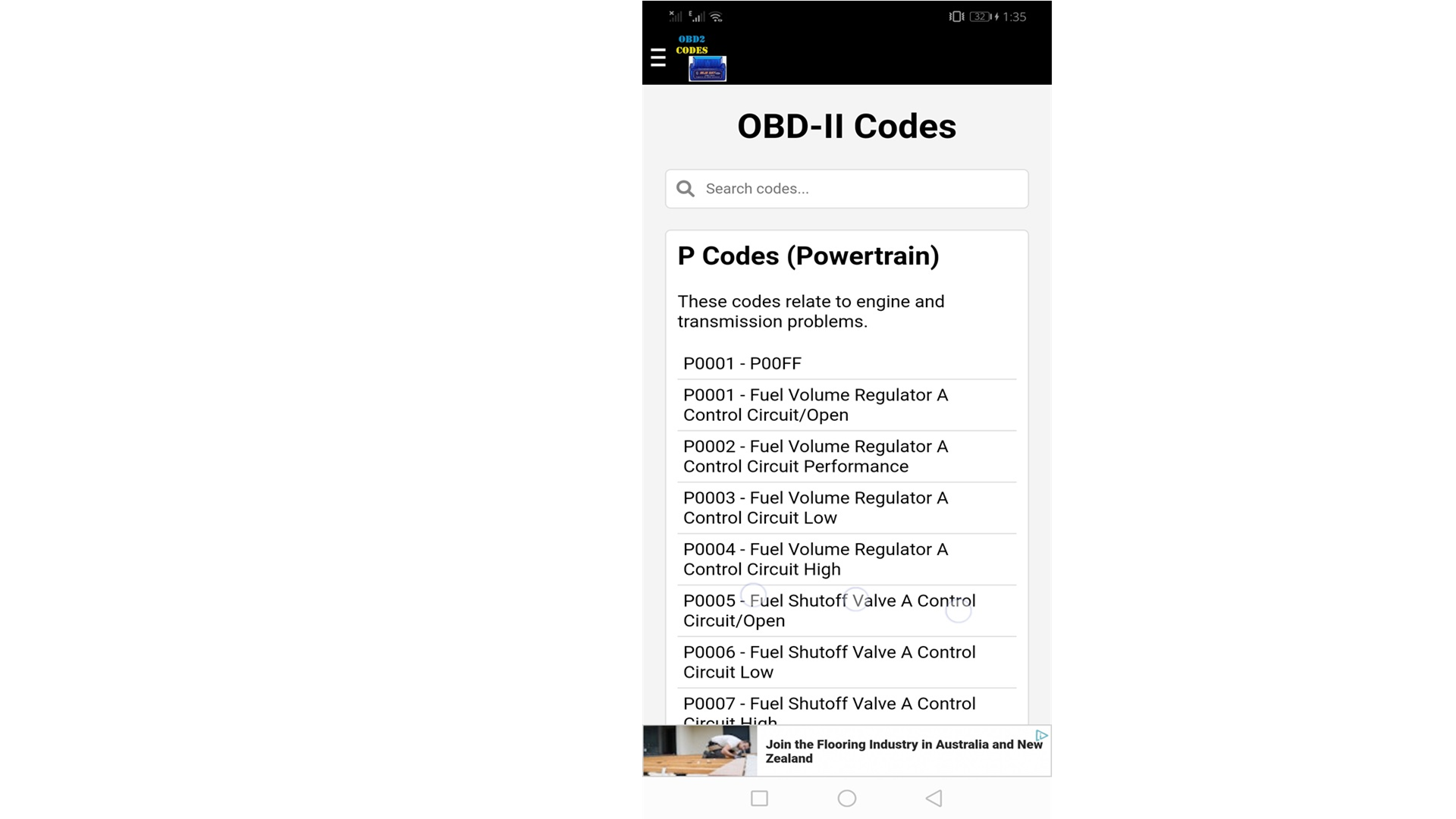 OBD2 Codes - App on Amazon Appstore