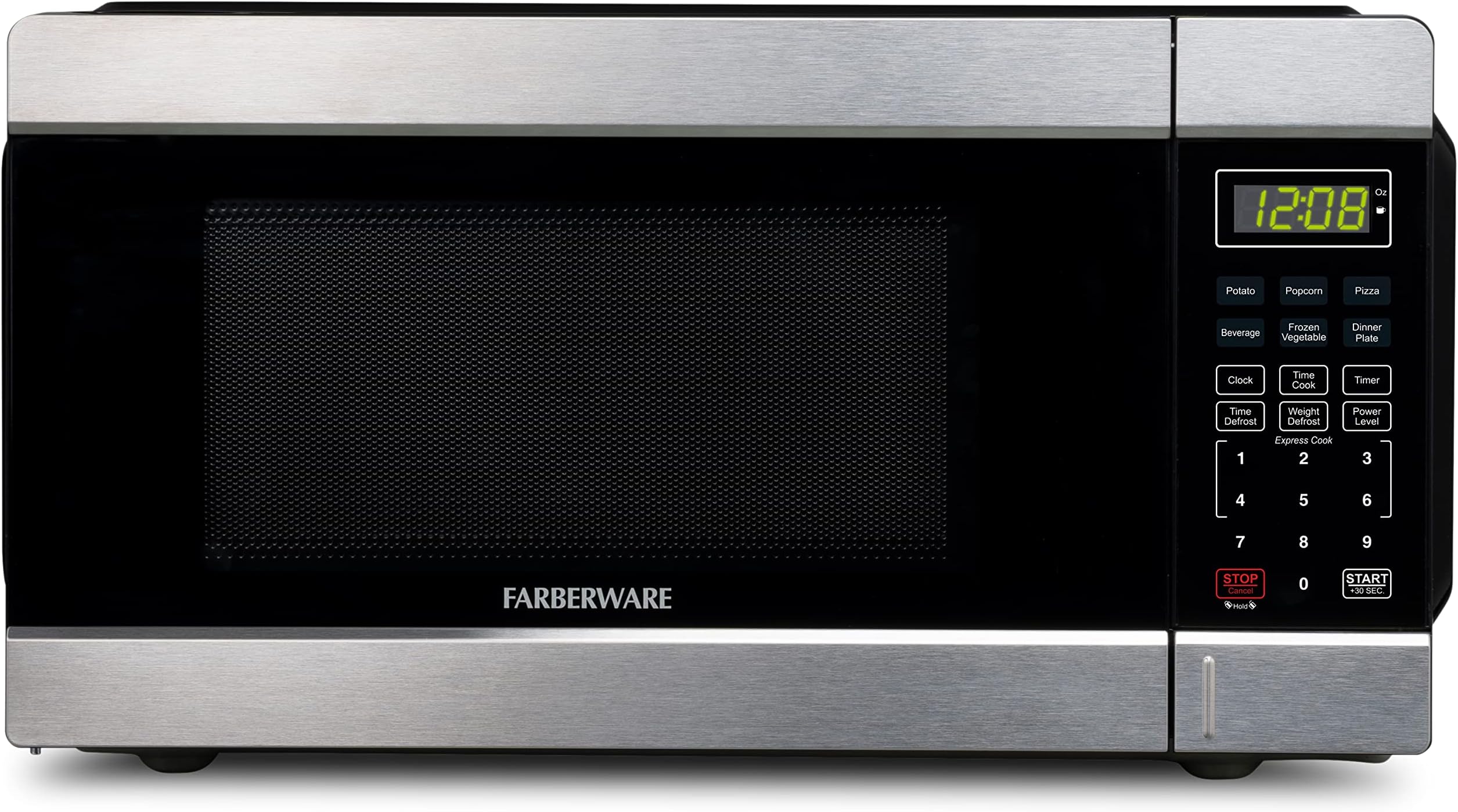 Amazon.com: 1.1 Cu. Ft. 1000 Watt Digital Microwave Oven - Stainless ...