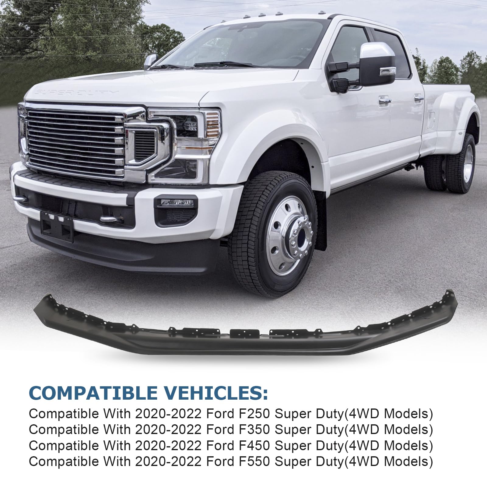 2022 Ford F250 Super Duty Accessories Front Lower Deflector Valance ...