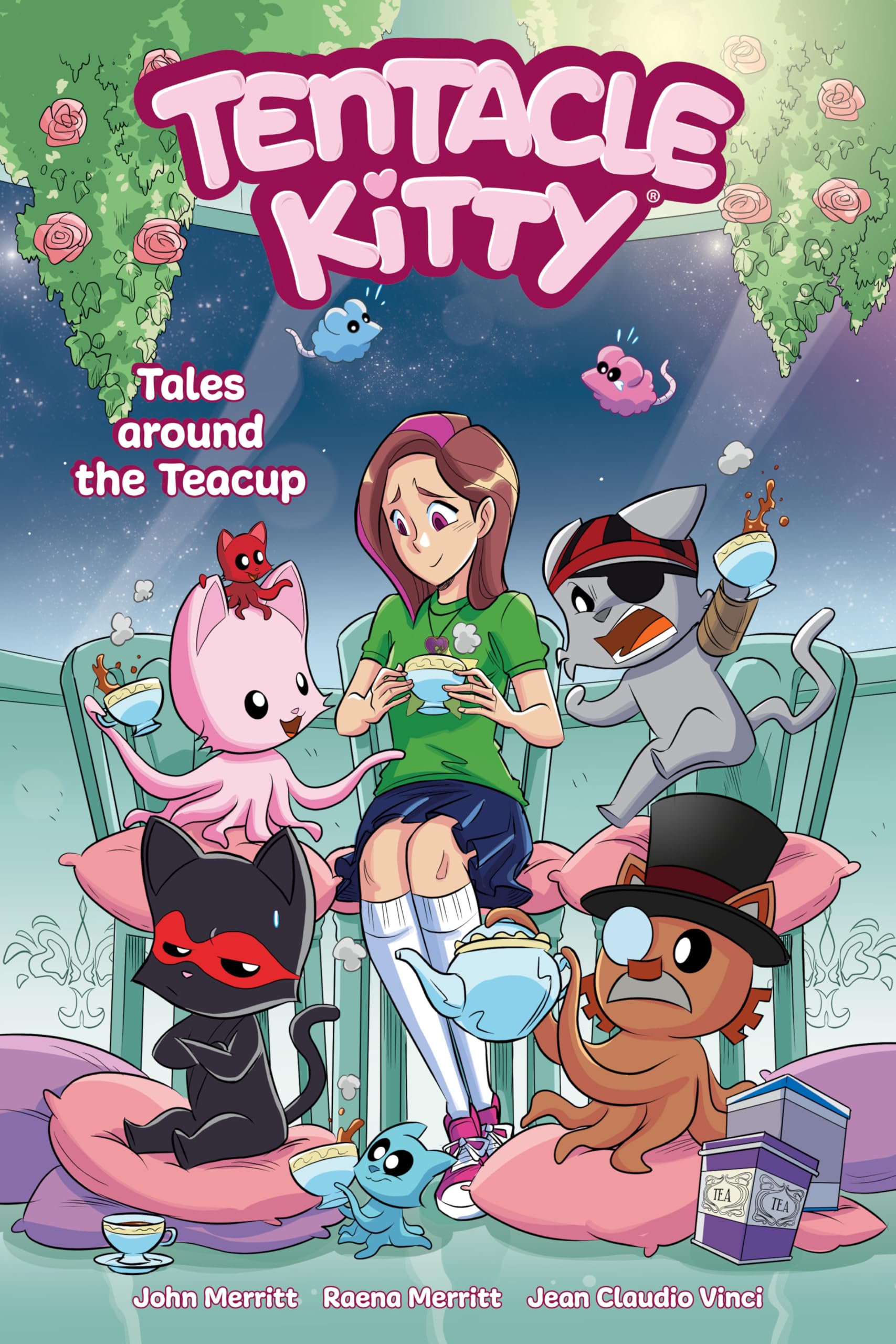 Tentacle Kitty: Tales Around the Teacup : Merritt, John, Merritt, Raena ...
