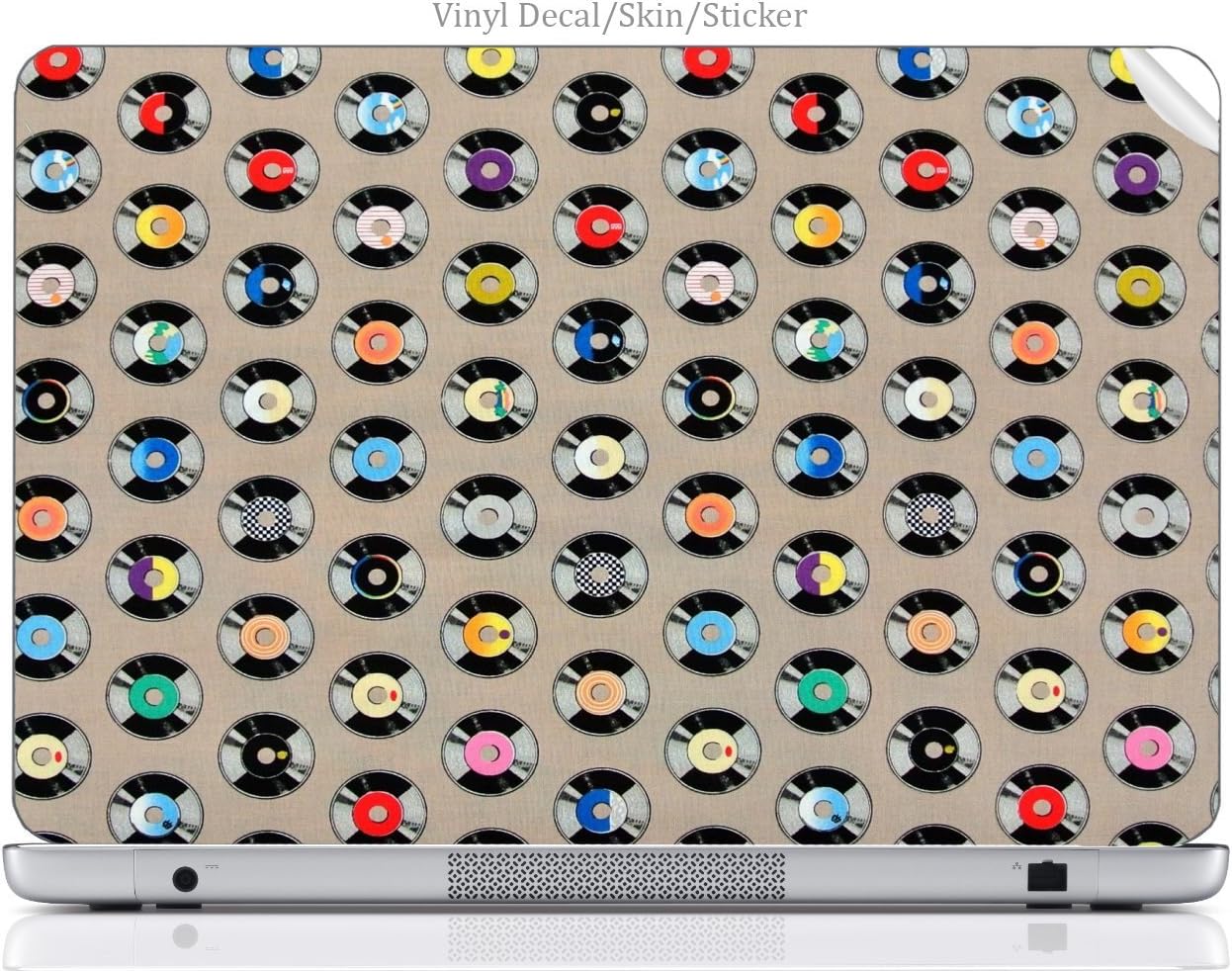 Amazon.com: Laptop Vinyl Decal Sticker Skin Print Colorful Records DVD ...