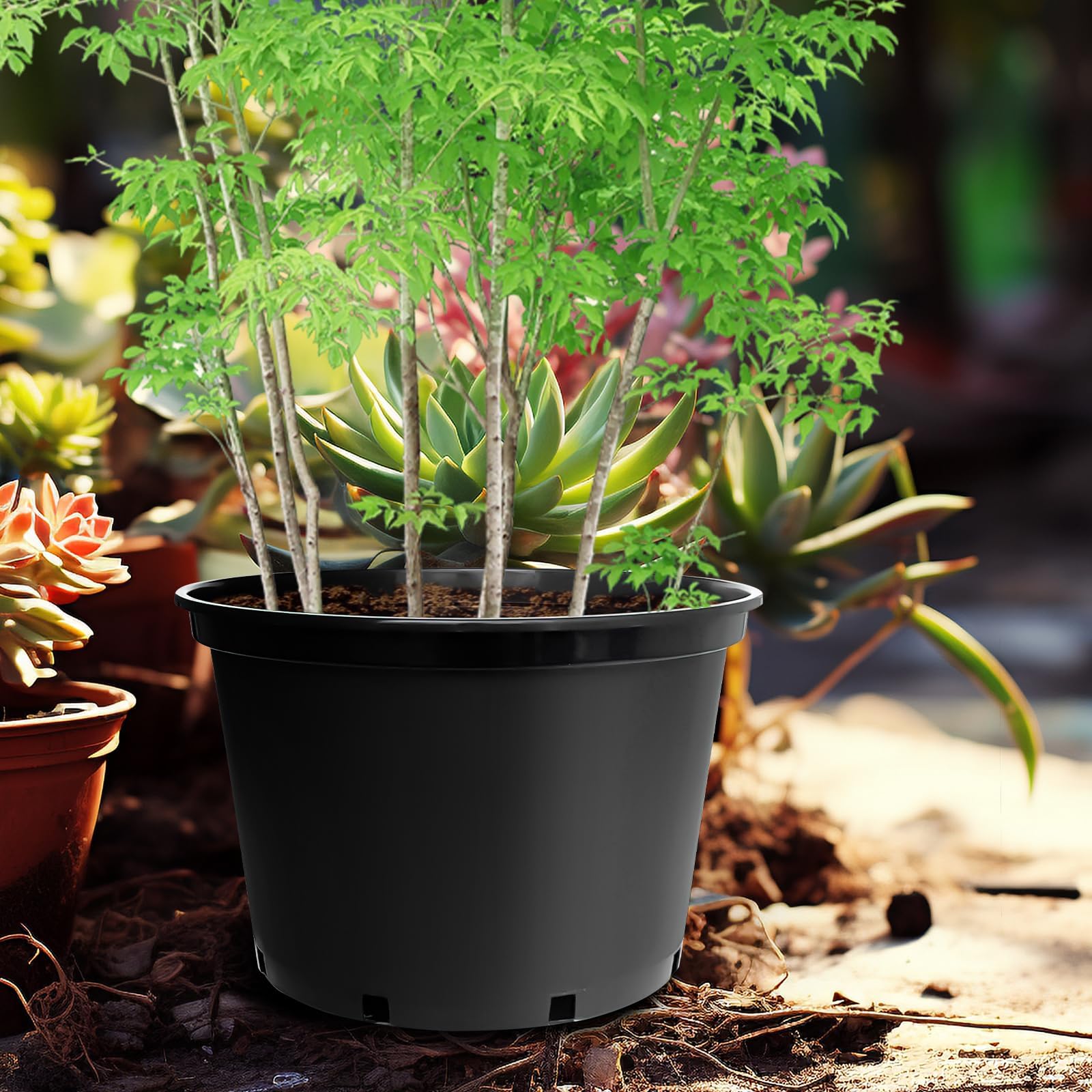 Snapklik.com : RooTrimmer 7 Gallon Plastic Nursery Pots 25-Pack, 15 ...