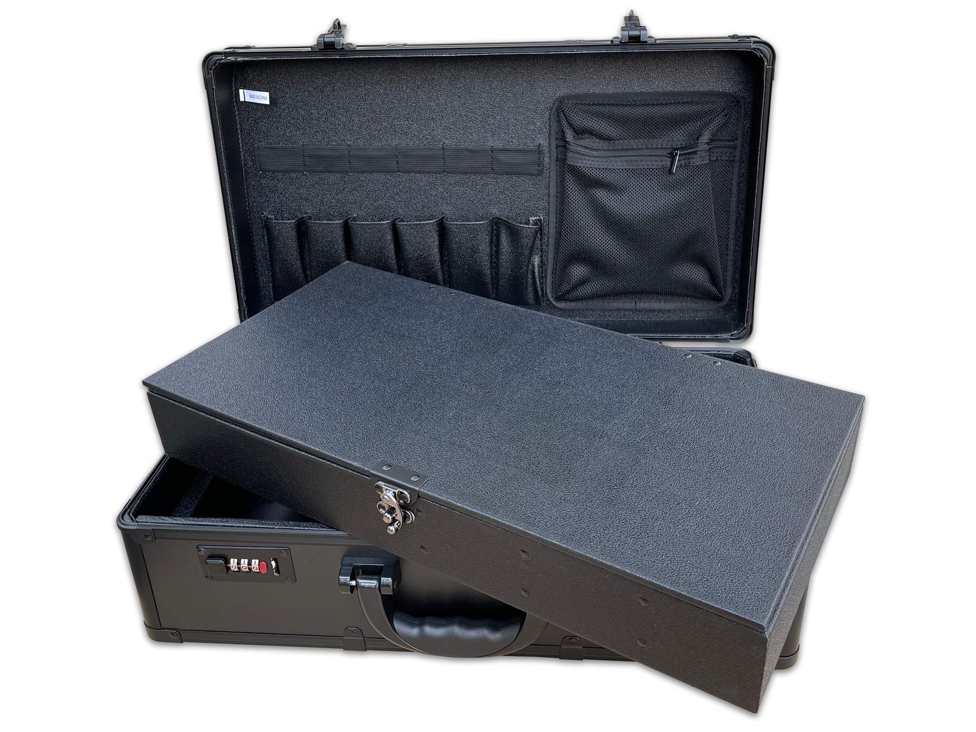 Big space barber box double layer barber case black color……