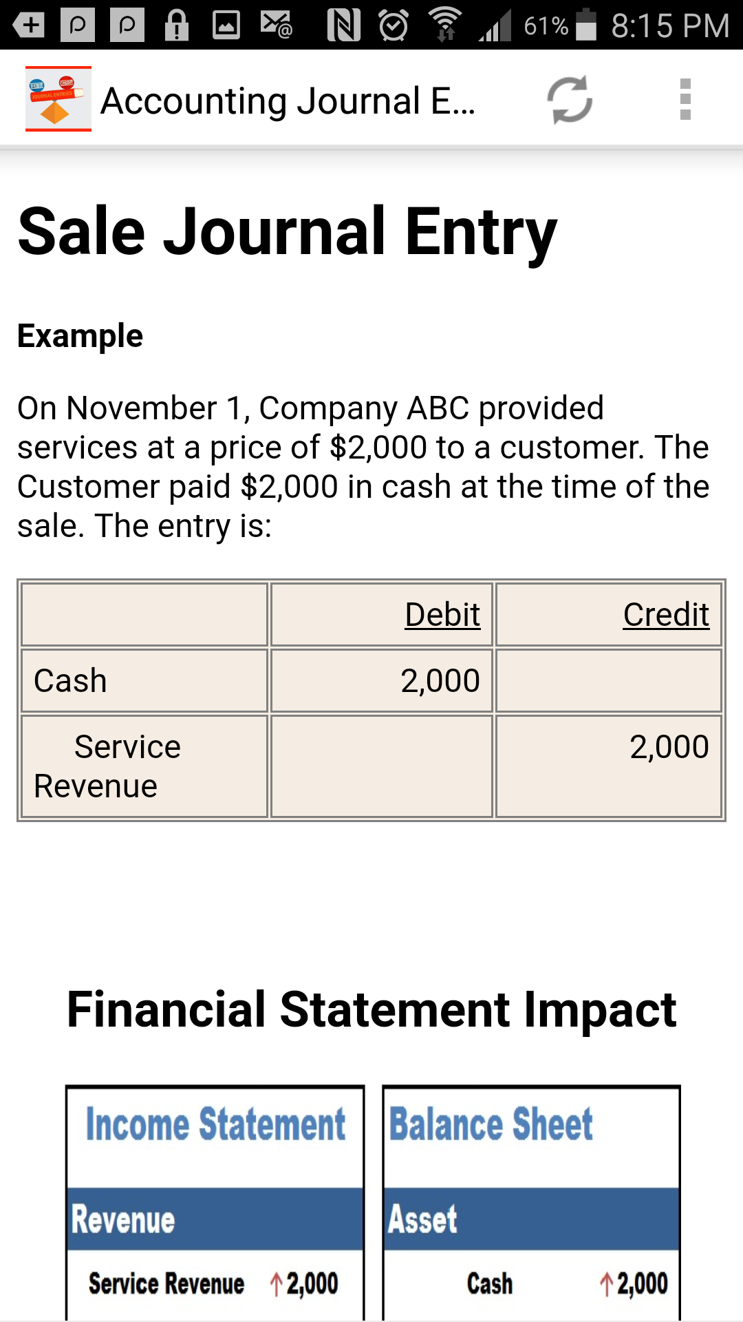 Accounting Journal Entries - App on Amazon Appstore