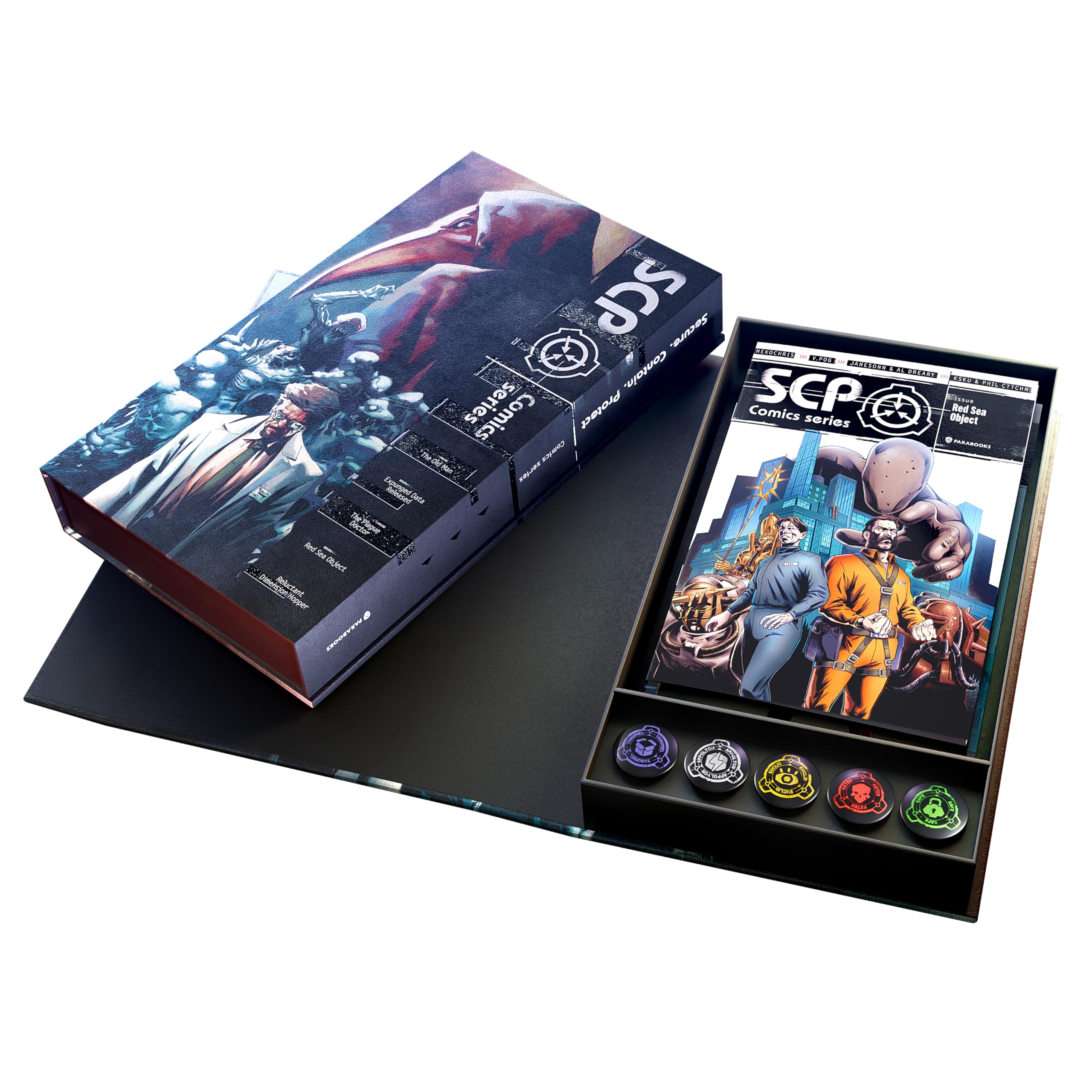 Amazon.com: SCP Foundation Comics Box Set + Badge Set : Home & Kitchen