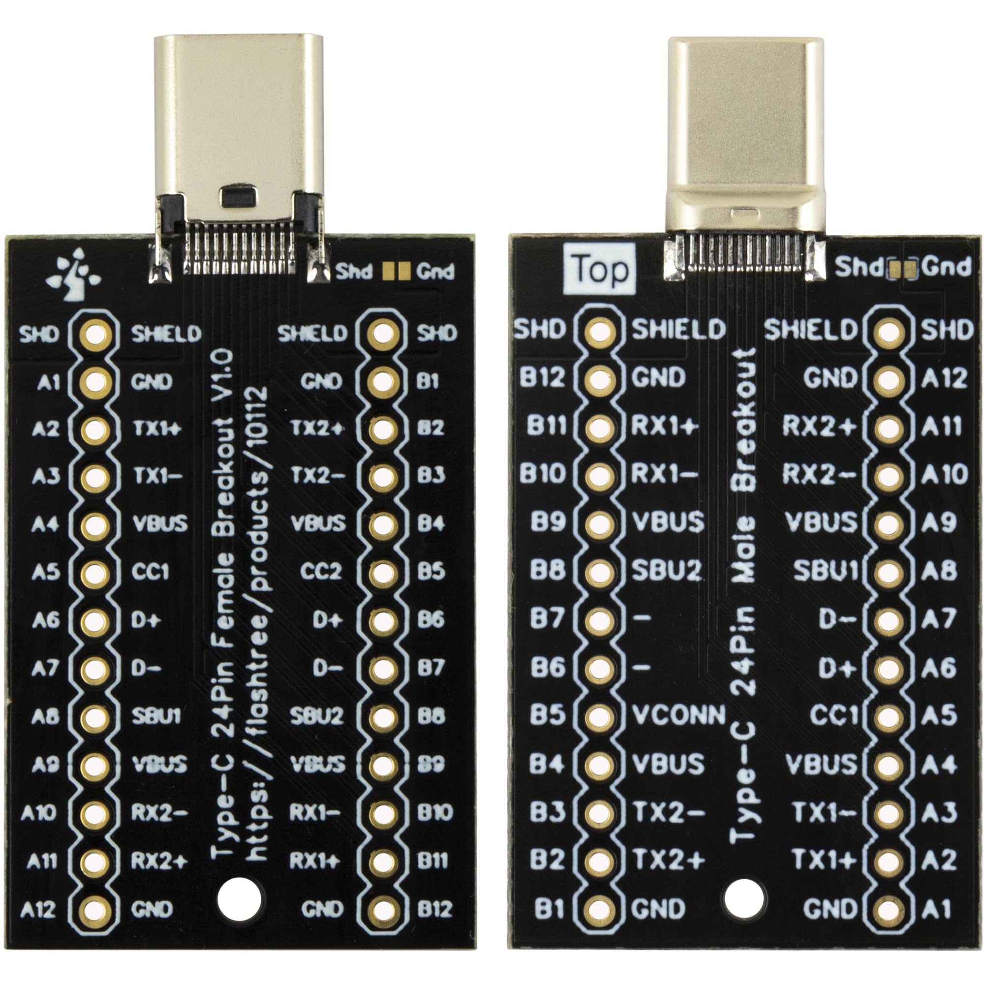 Amazon.com: naughtystarts USB Type-C Breakout Board Male and Female ...