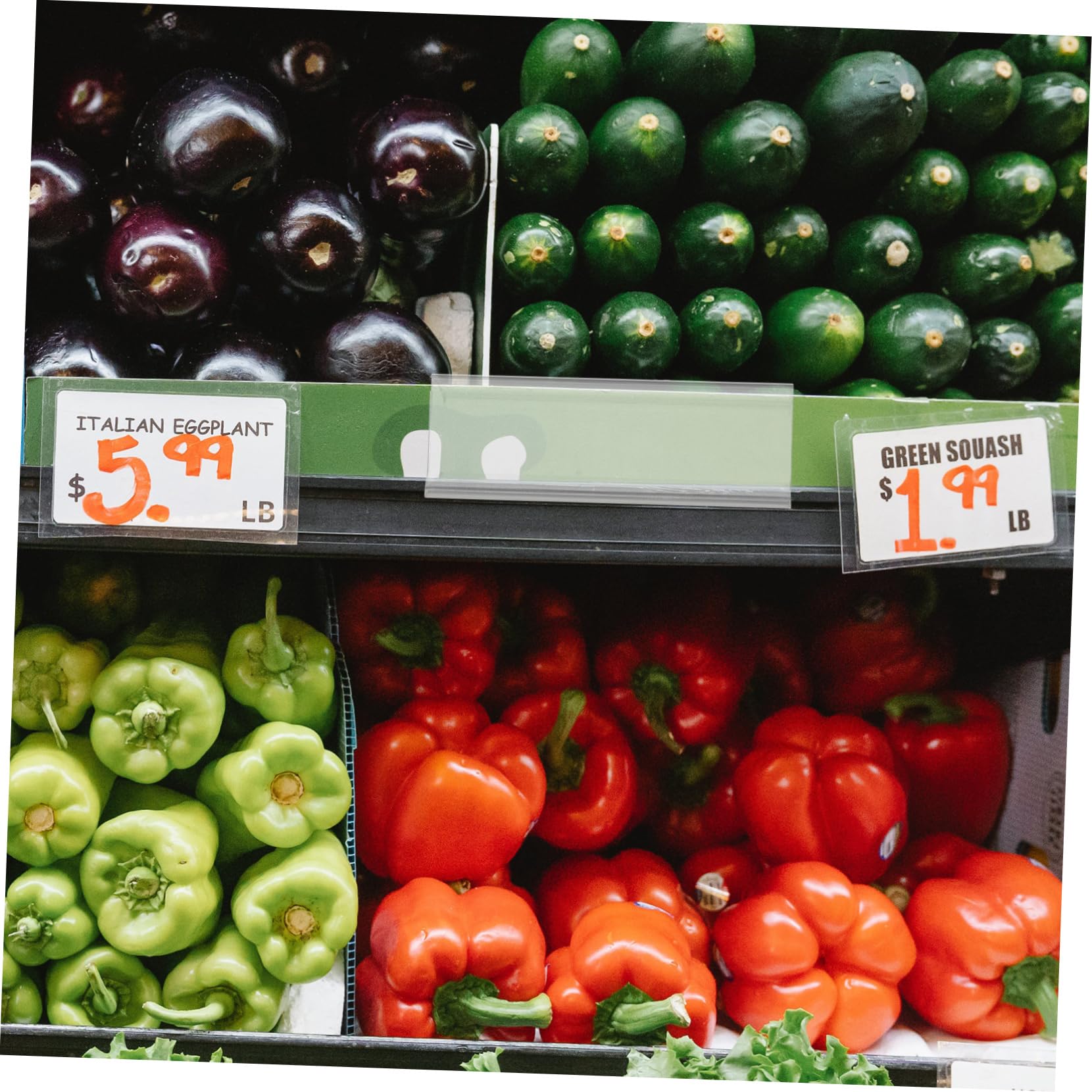 5 pk Label Slot Display Shelves Labels Emblems Sign Display Holder ...