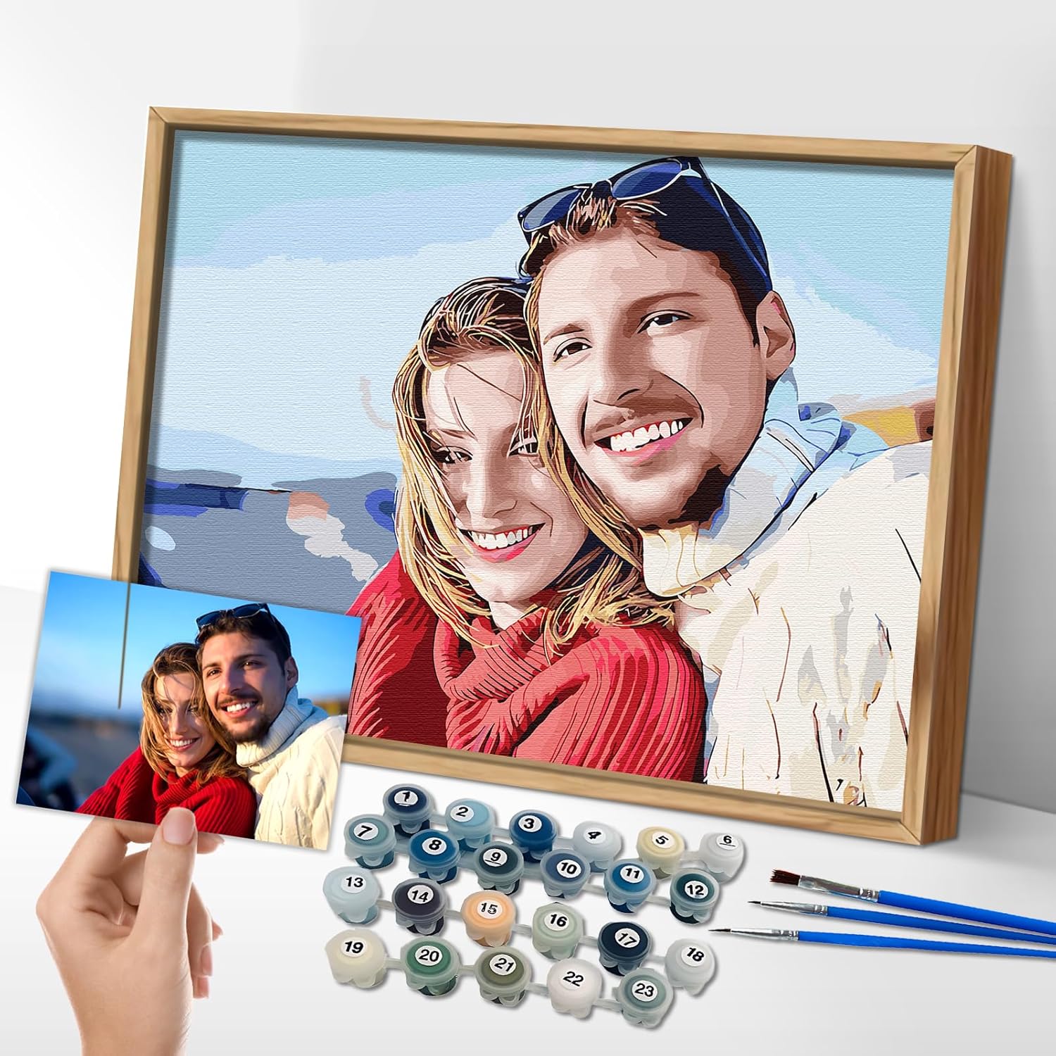 Amazon.com: goiofot Custom Paint by Numbers Kit for Adults ...