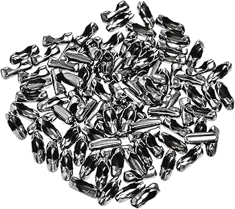 Amazon.com: uxcell Ball Chain Connector, 3.2mm Ball Chains Clasp Crimp ...