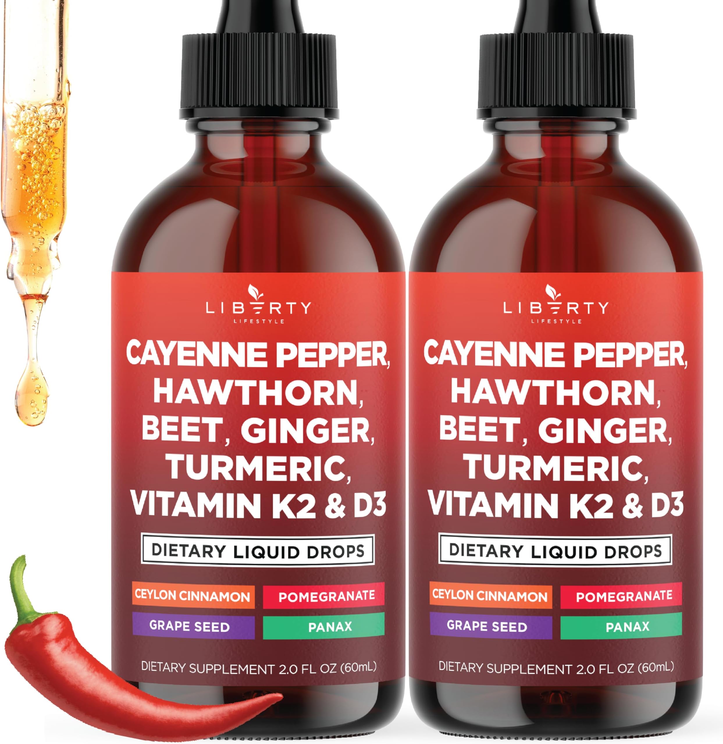 Amazon.com: Clean Nutra Cayenne Pepper Drops Supplement Liquid ...