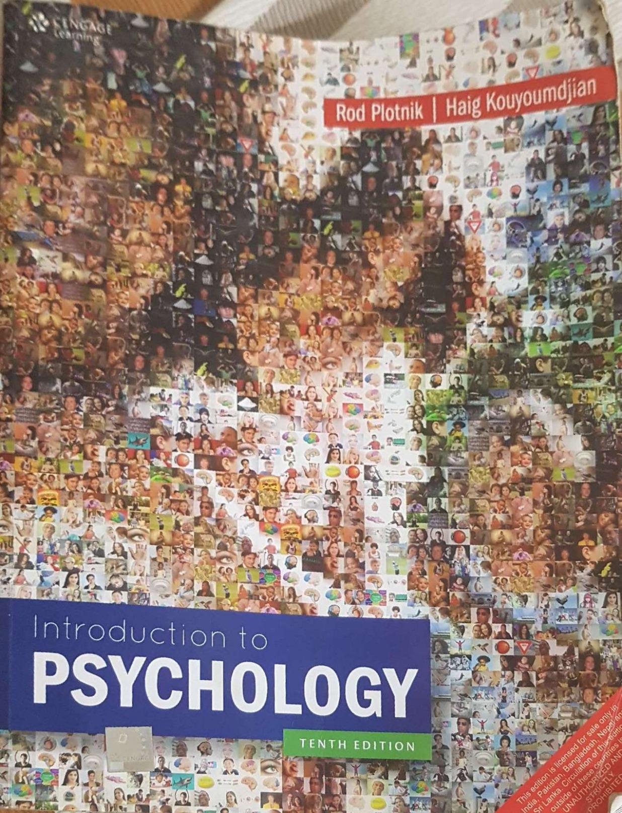 INTRODUCTION TO PSYCHOLOGY, 10TH EDN : Plotnik: Amazon.in: Books