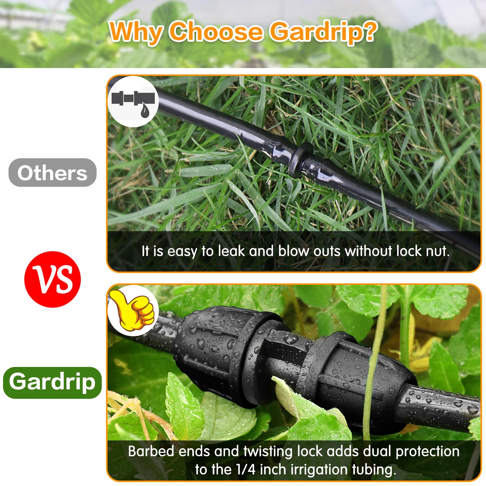 Snapklik.com : Upgraded 1/4" Drip Irrigation Coupling Fittings24 Pieces ...