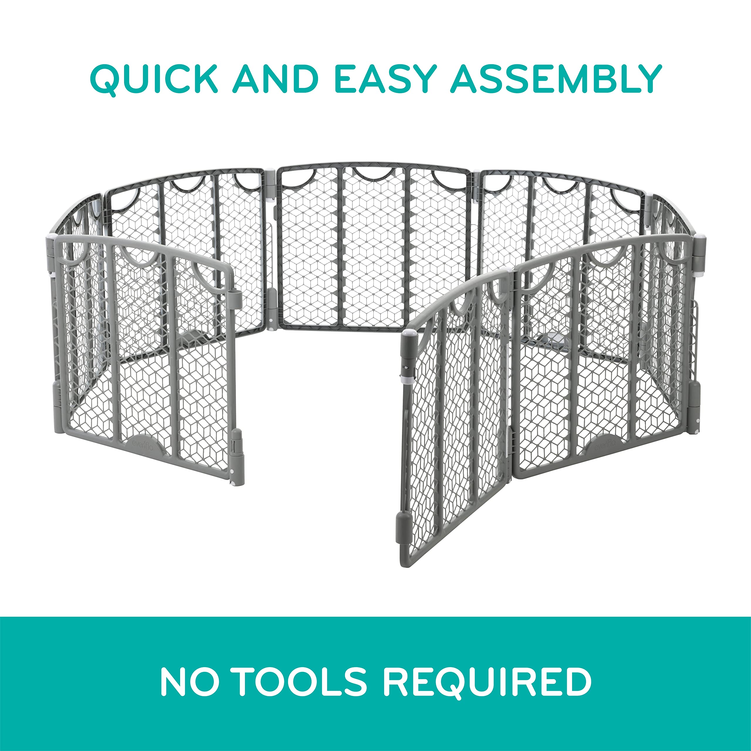 Evenflo Versatile Adjustable and Portable Play Yard with Lawn Stakes ...