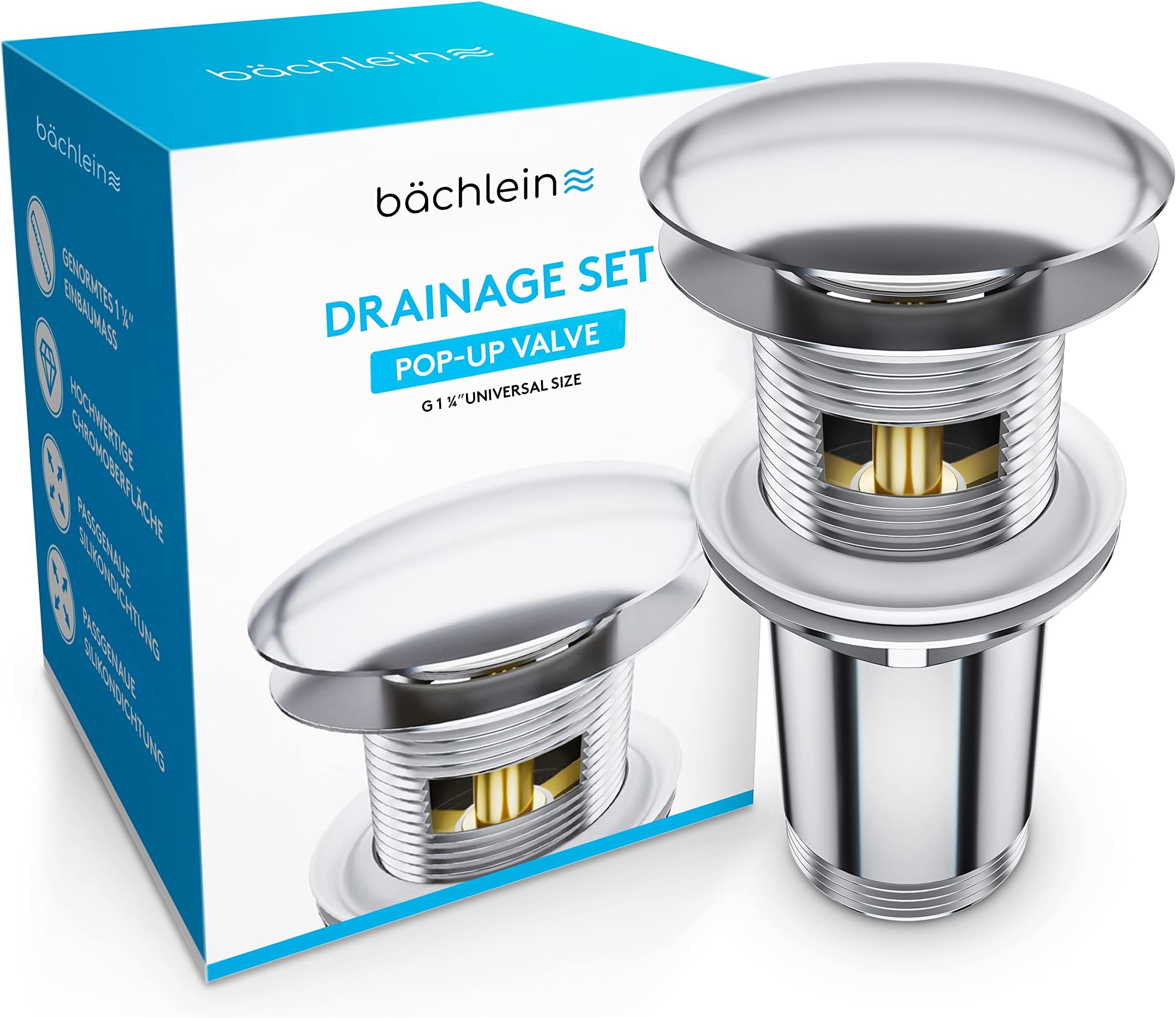 Chrome Bottle Trap Basin Sink Waste Bathroom Sink Pipe and Unslotted ...