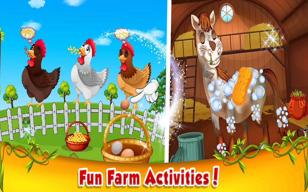 Animal Farm Village Life Fun: Town Life of Animal village Life & Crop ...