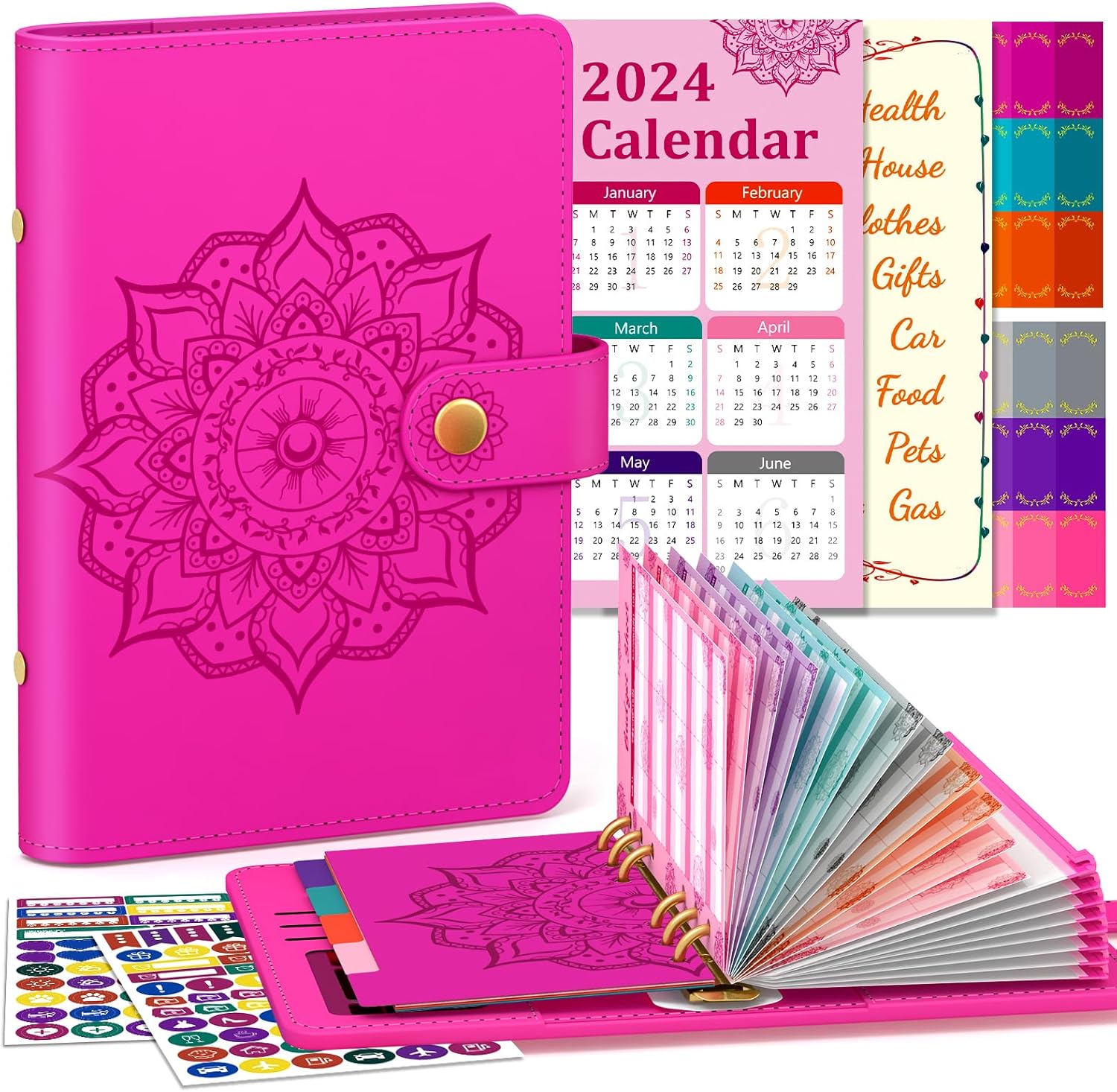 Amazon.com : A6 Budget Planner Budget Binder, with Calendar 2024 ...