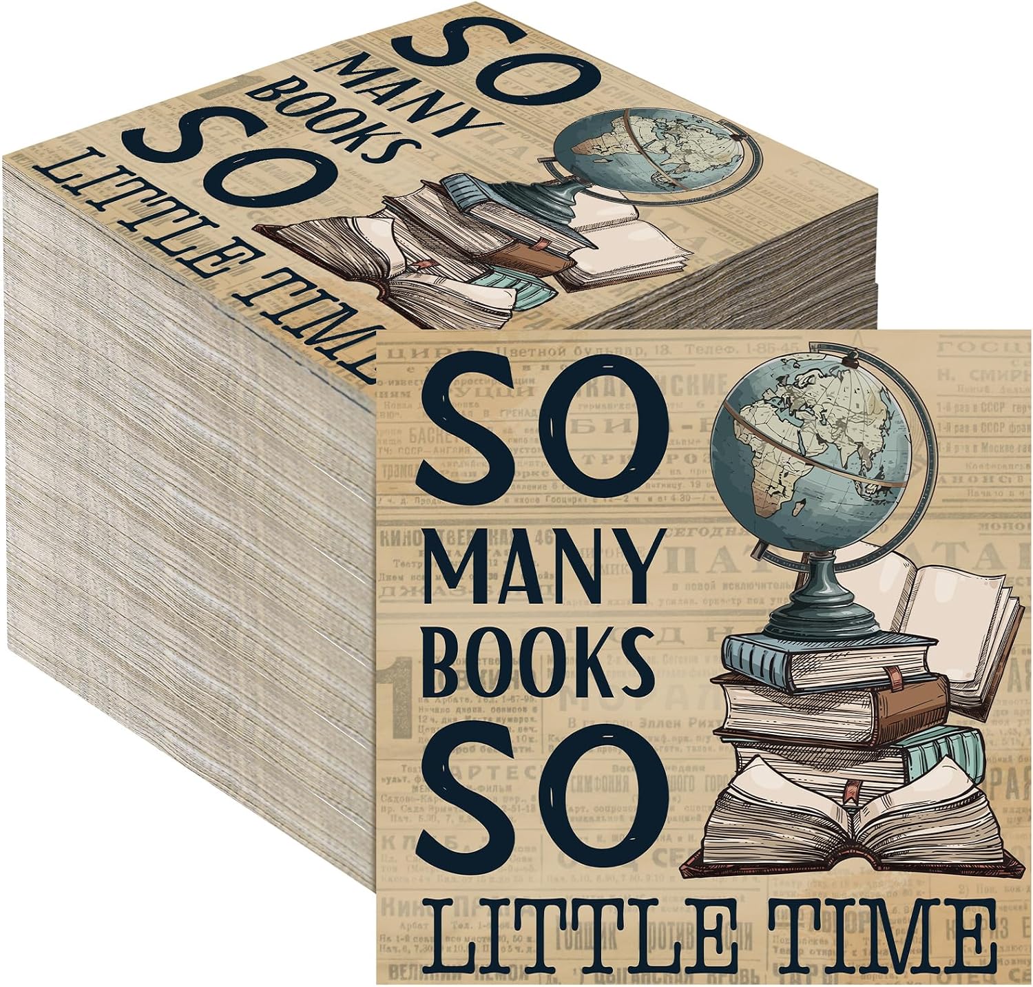 Amazon.com: Crtiin 50 Pcs Retro Book Club Vintage Beverage Decoupage ...