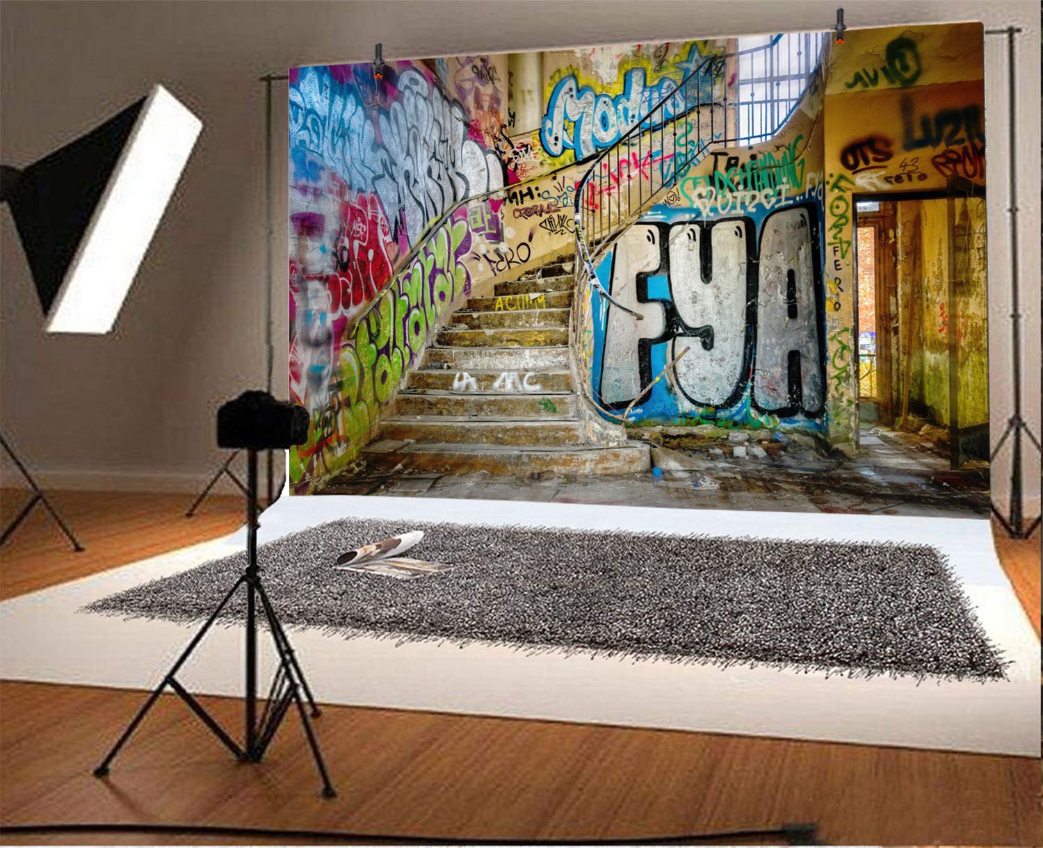 Toile De Fond Noel YongFoto 1,5x1m Vinyle Toile De Fond Studio Photo ...