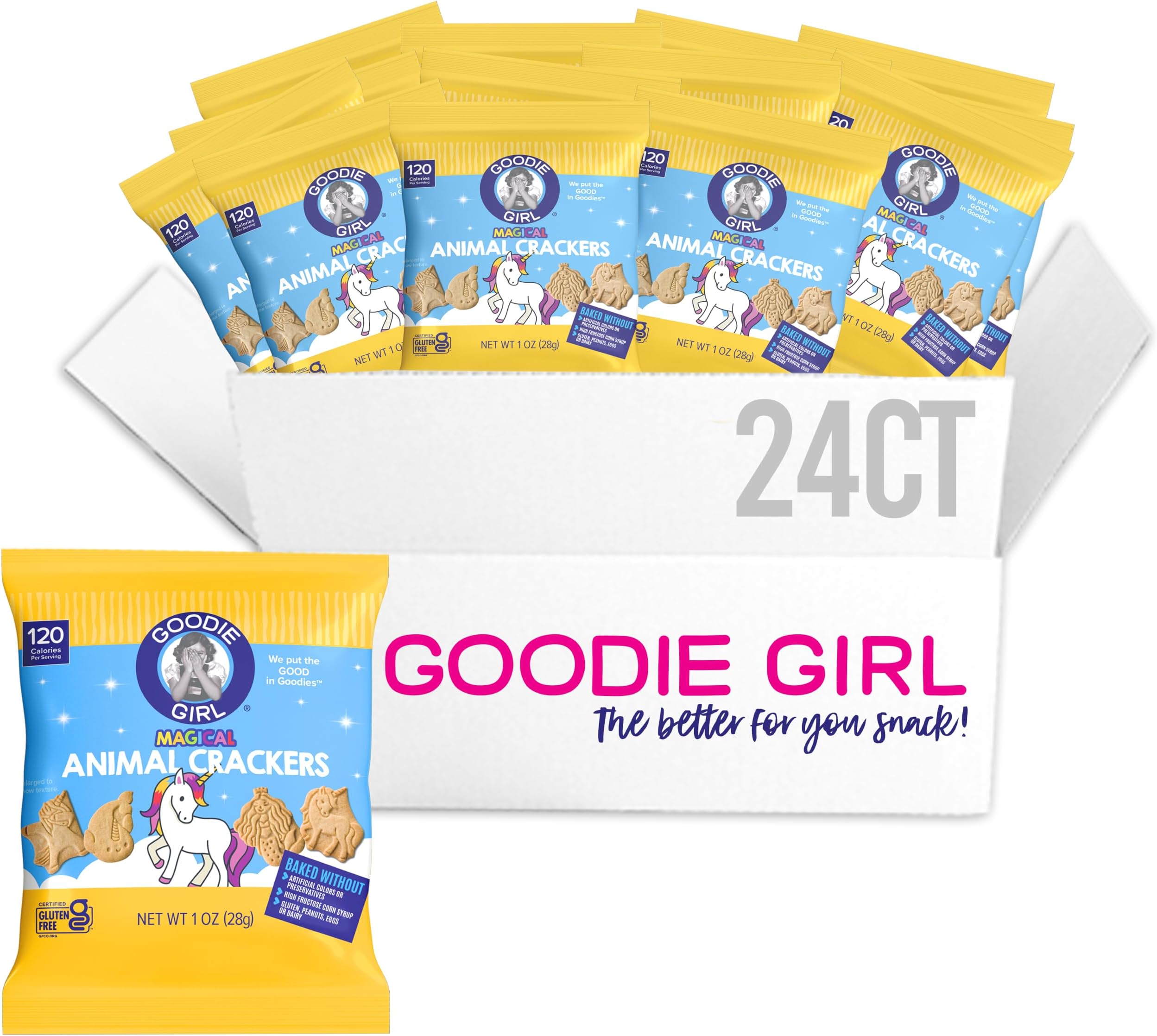 Amazon.com: Goodie Girl, Magical Gluten Free Animal Crackers Snack ...