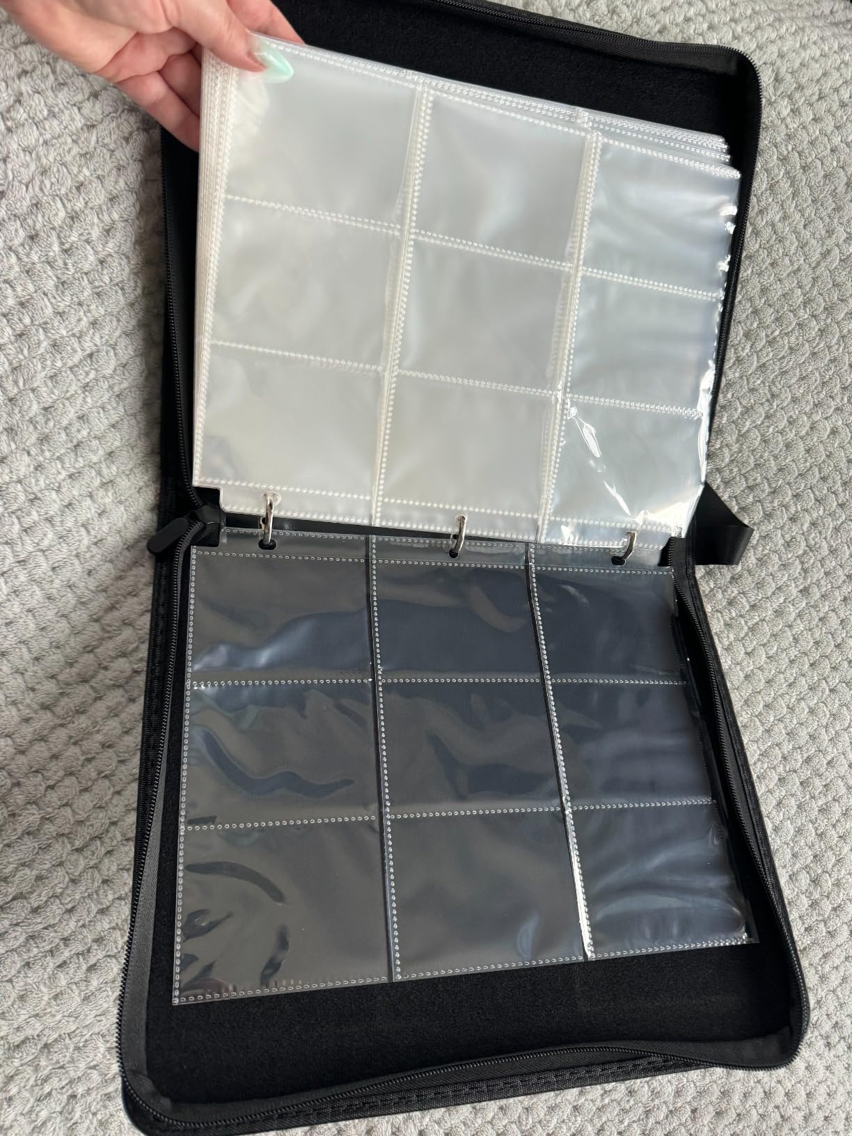 Trading Card Binder 9 Pocket, 900 Pockets Card Folder Holder Book PU ...