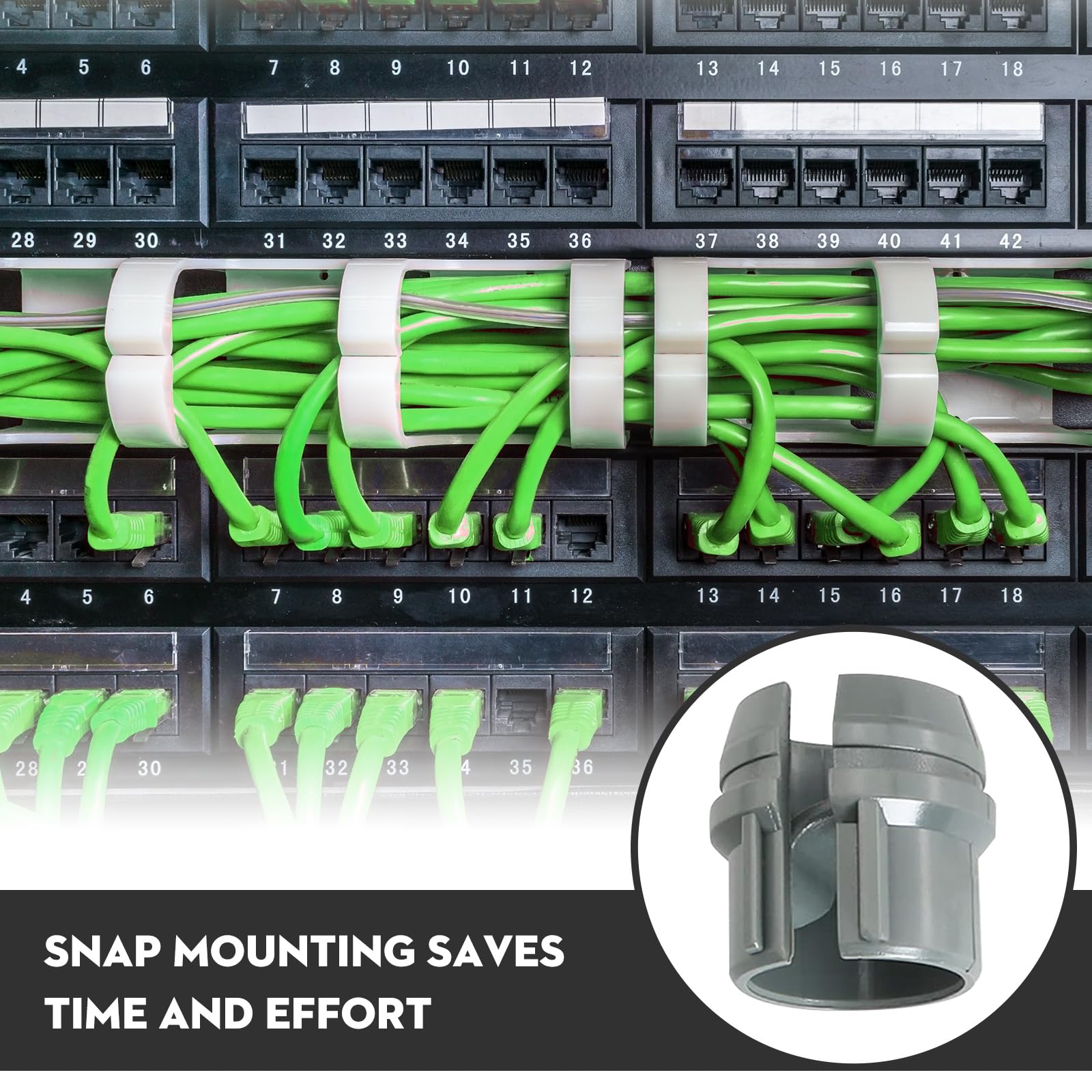 Snapklik.com : 60PCs 1/2 Inch Non-Metallic Snap Connectors, Labor ...