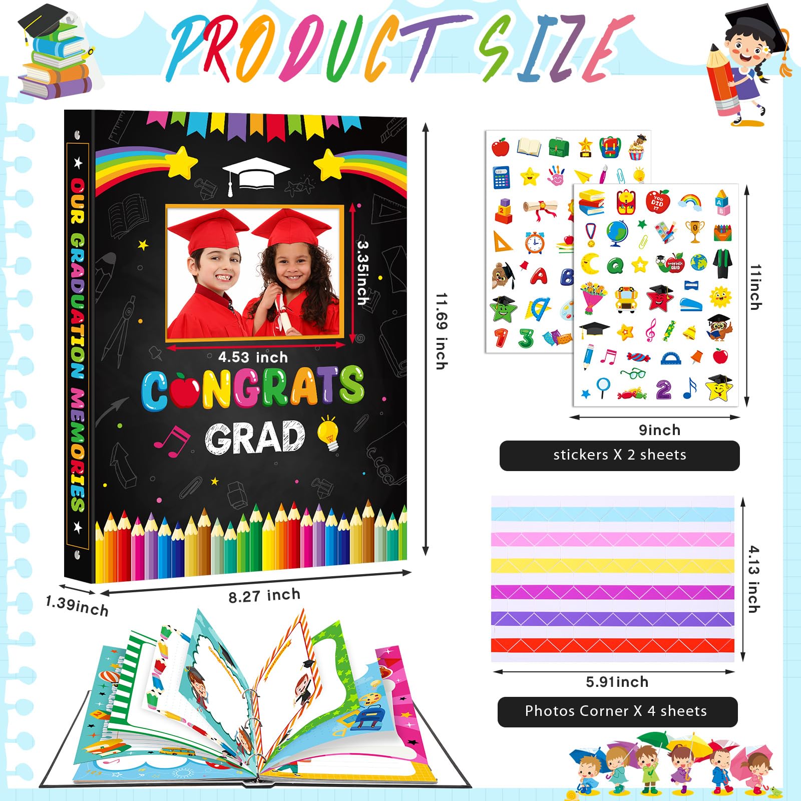 Snapklik.com : Pasimy Kindergarten Graduation Scrapbook Kit A4 ...