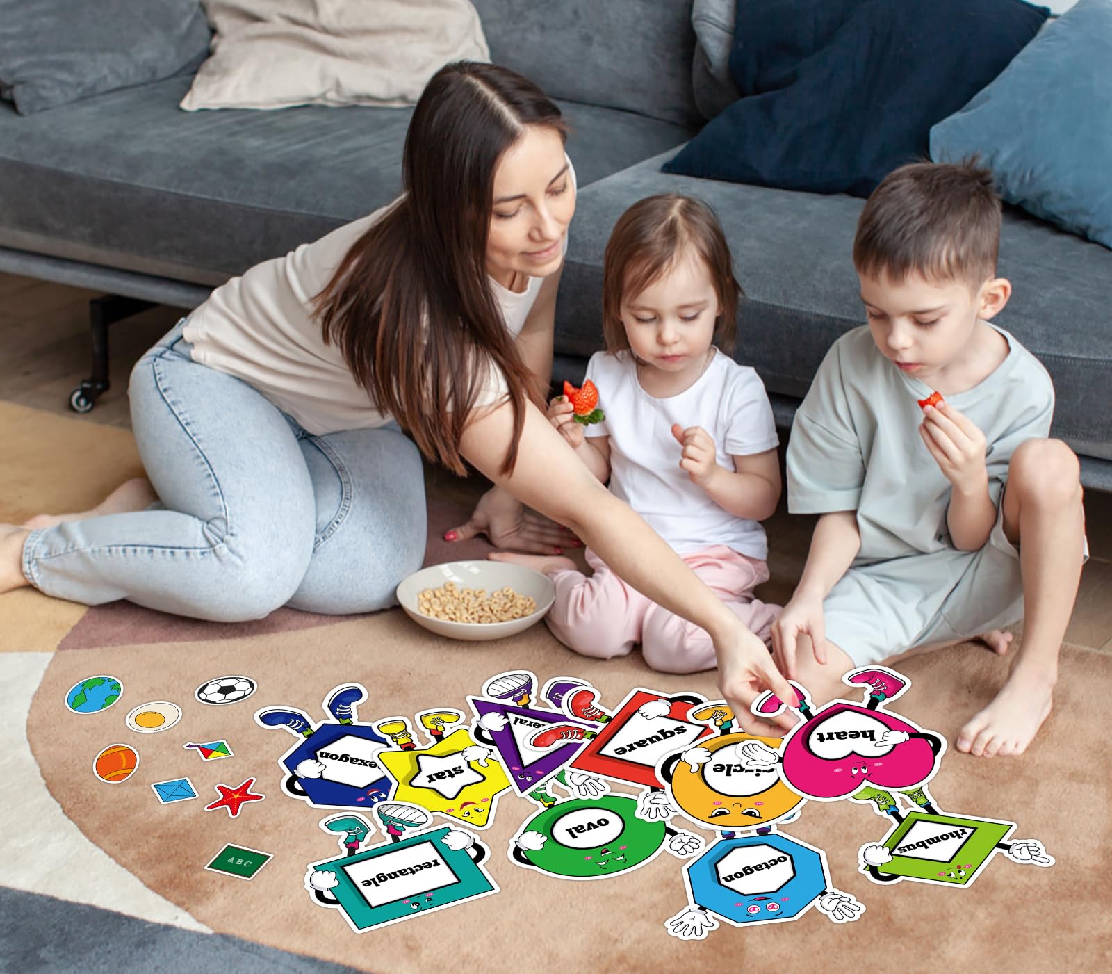 Snapklik.com : 30PCS Shapes Poster For Classroom Bulletin Board Set ...