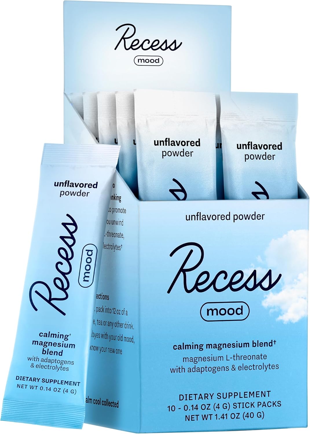 Amazon.com: Recess Mood Powder, Calming Magnesium L-Threonate Blend ...