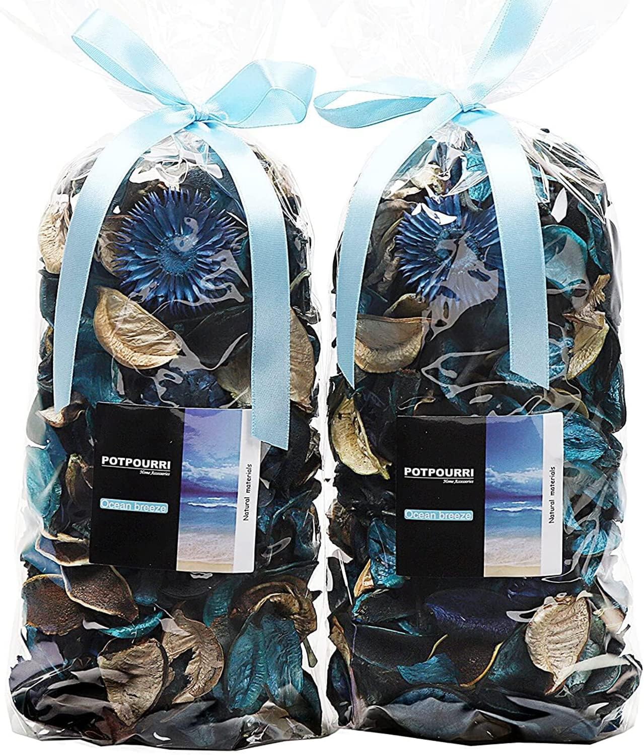 Qingbei Rina Blue Potpourri Bags,Ocean Breeze Scented Potpourri, Dried ...