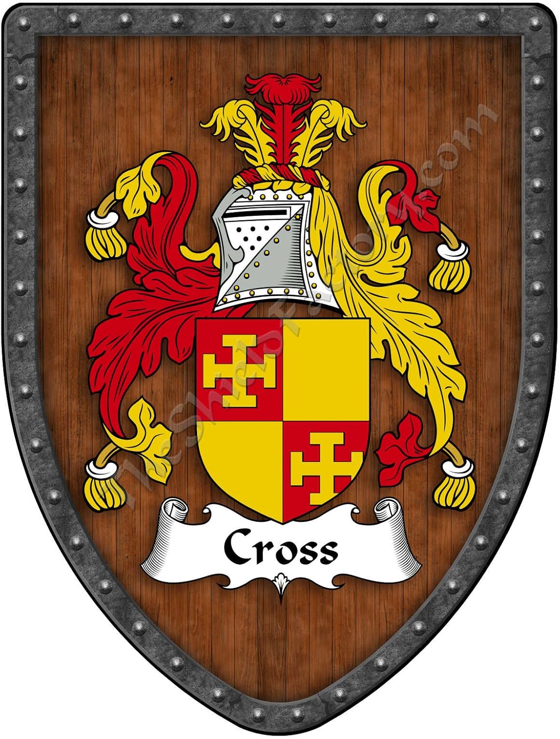 Amazon.com: Cross Family Crest Custom Coat of Arms, Family Ancestry and ...