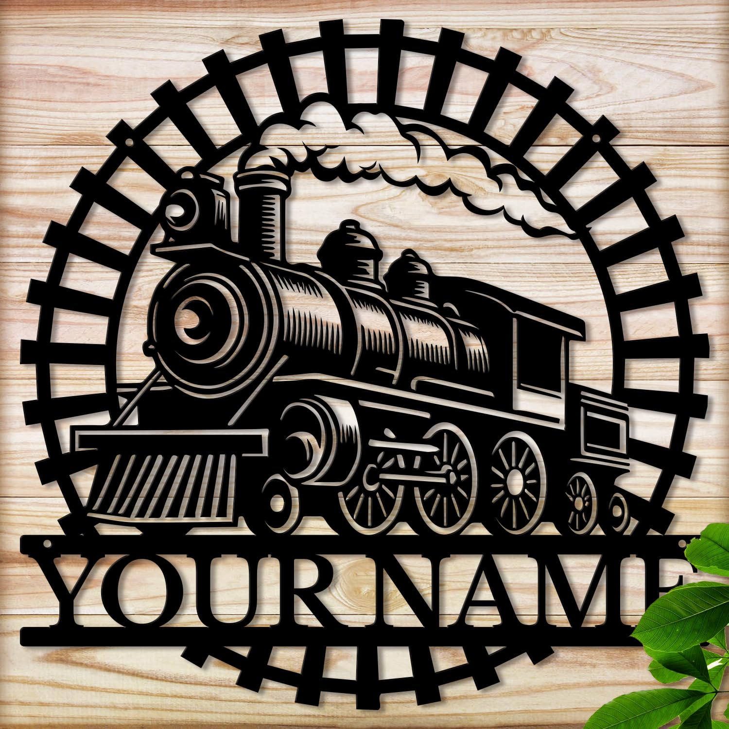 Amazon.com: Personalized Custom Trains Enthusiasts Metal Wall Signs ...