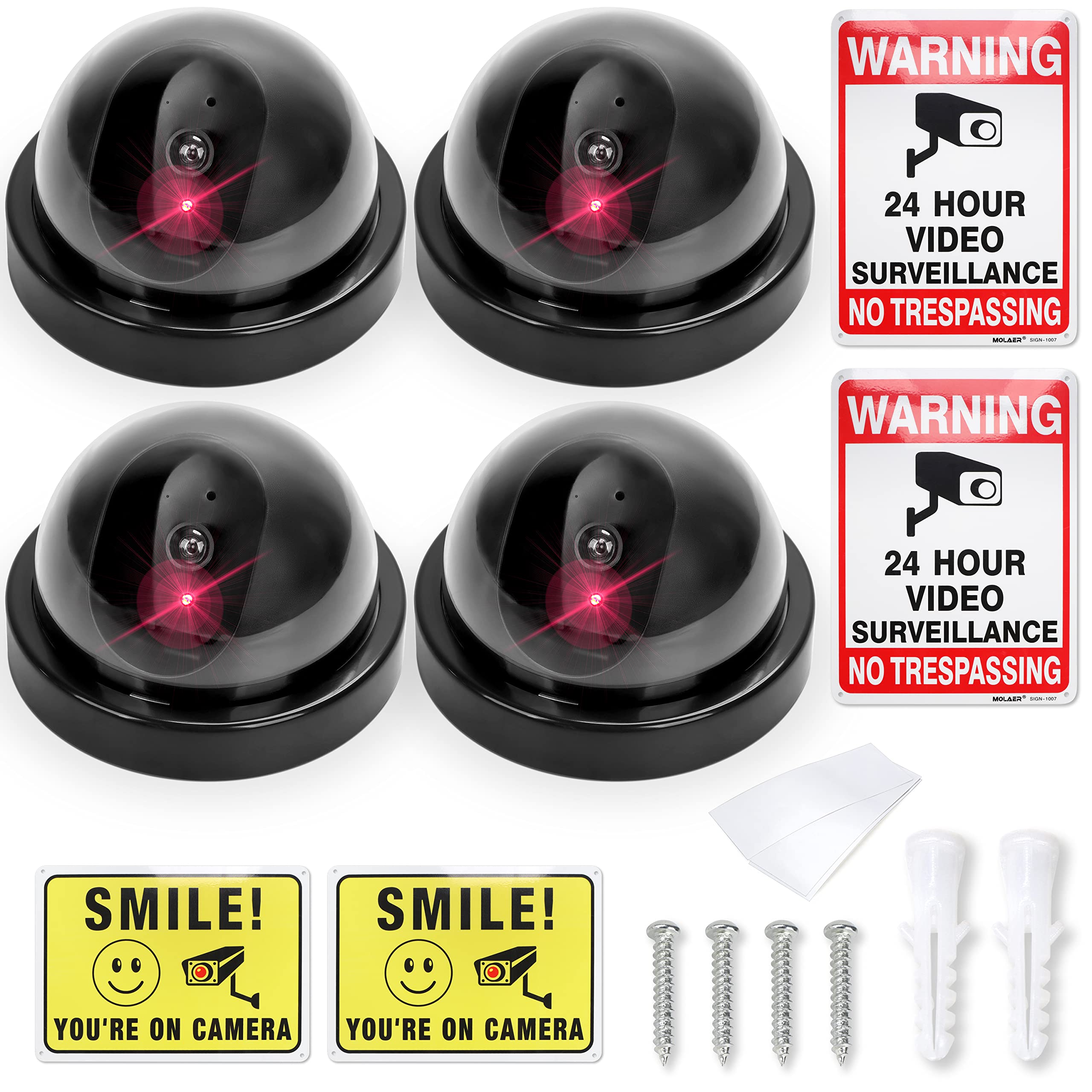fake camera security outdoor With 4 smile your on camera signs ...
