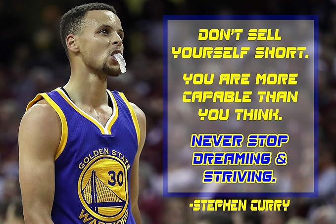 Amazon.com: Stephen Curry Poster Quote Cool Golden State Warriors Steph ...