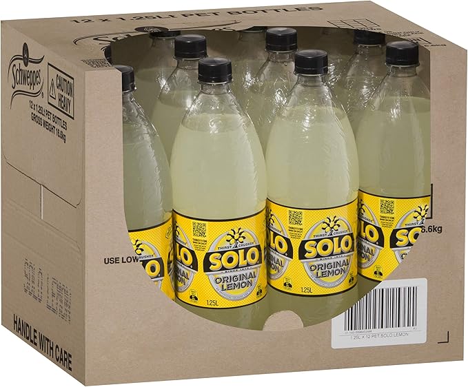 Solo Lemon Soft Drink, 12 x 1.25L : Amazon.com.au: Pantry Food & Drinks