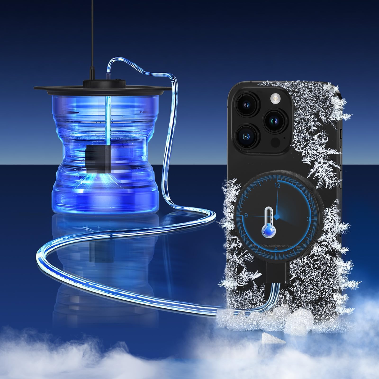 Amazon.com: Talowaric Magnetic Liquid Phone Cooler for iPhone Ipad ...
