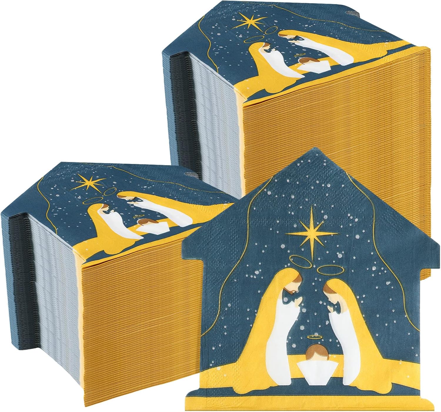 Amazon.com: 250 Pieces Christmas Nativity Jesus Napkins Christmas Paper ...
