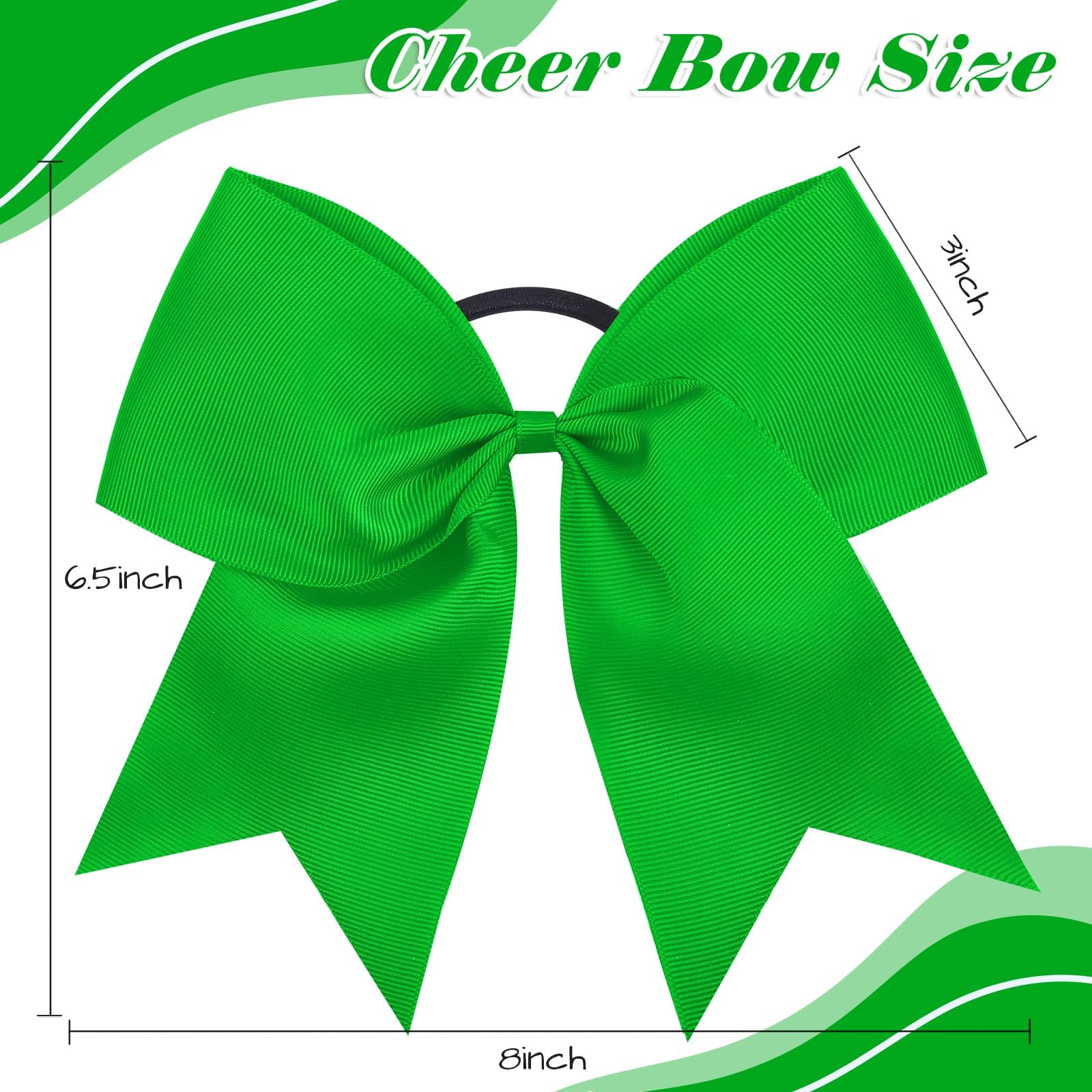 Snapklik.com : CN 30PCS 8" Large Cheer Bows, Cheerleading Bows Ponytail ...