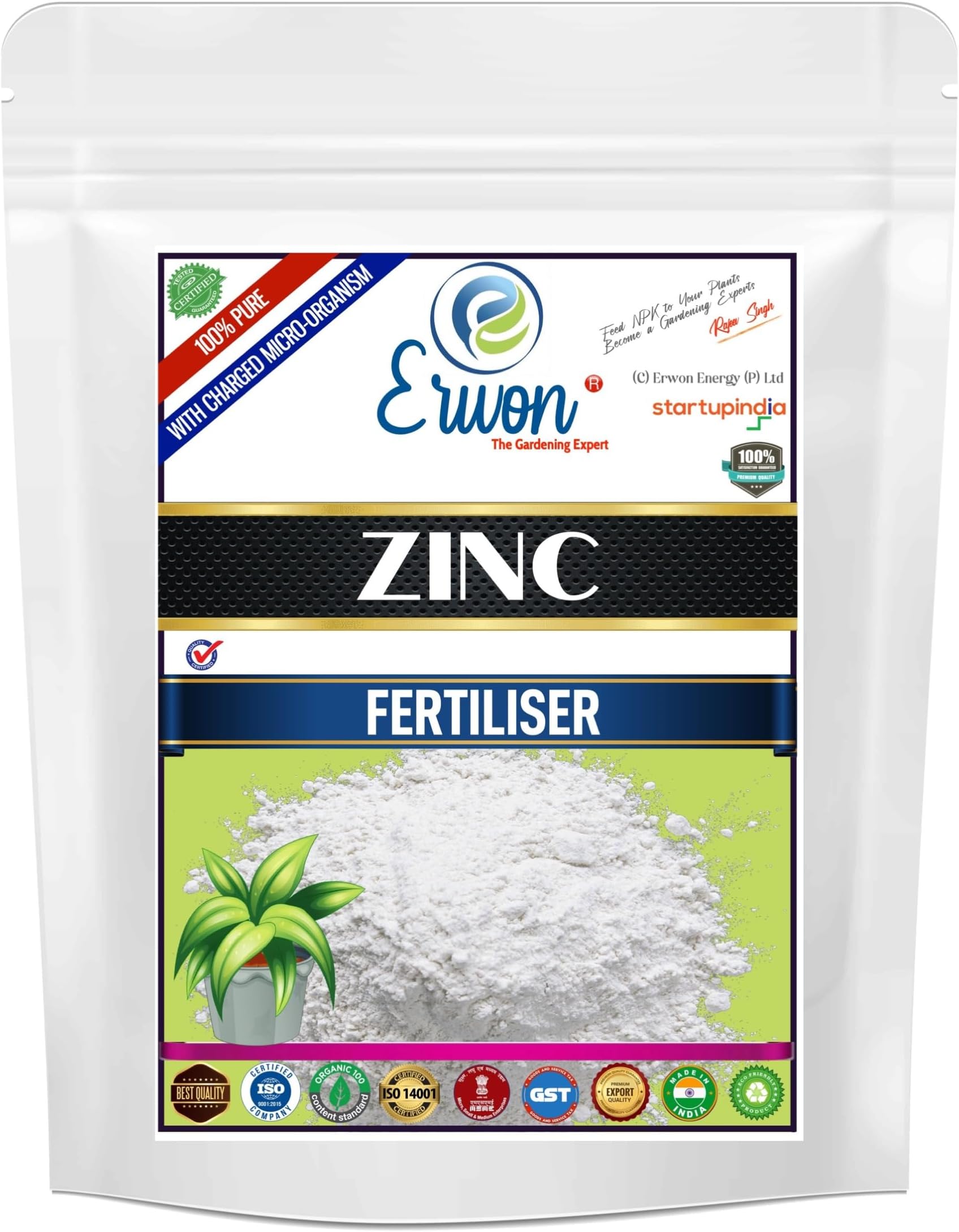 Growth-G Globei Zinc Sulphate 21% | Sulphate (Heptahydrate) Micro ...