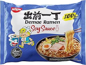NISSIN - Demae Ramen - Saveur Soy Sauce - 1 Carton de 10 Sachets de 100 ...