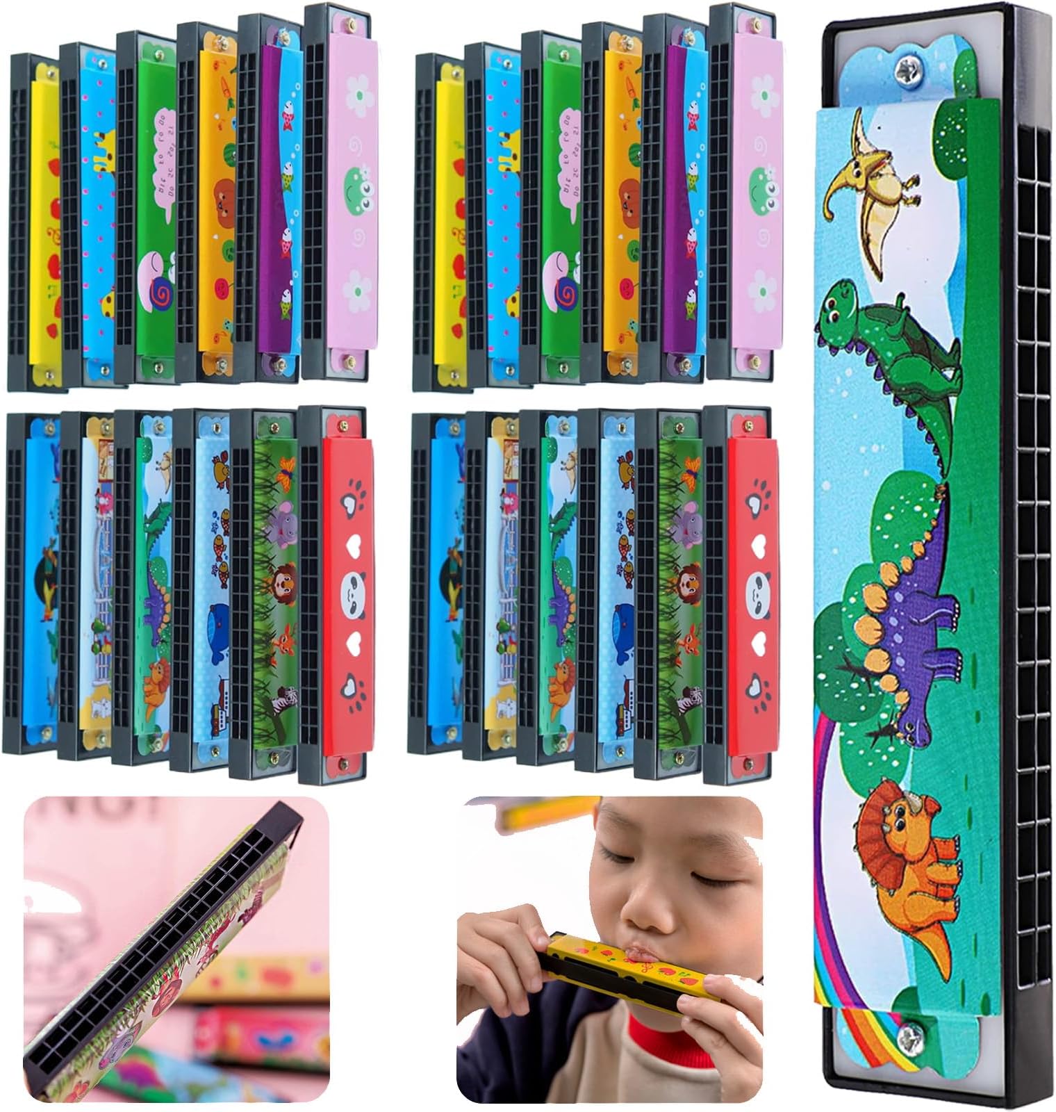 Amazon.com: Kids Harmonica Party Favors, 12Pcs Harmonicas for Kids ...