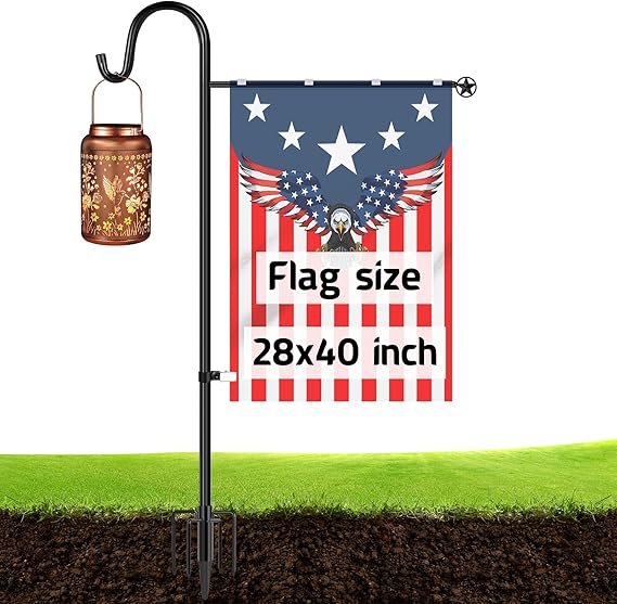 Amazon.com : Ottsuls Garden Flag Stand, Heavy Duty Flag Pole Holder ...