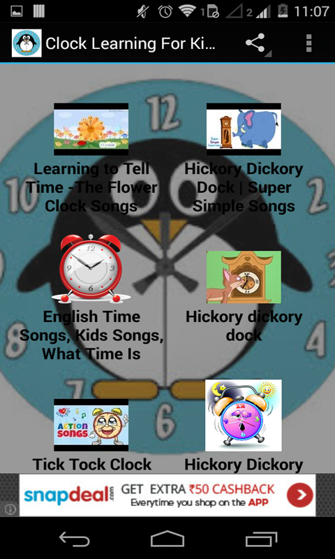 Clock Learning For Kids Videos - App on the Amazon Appstore