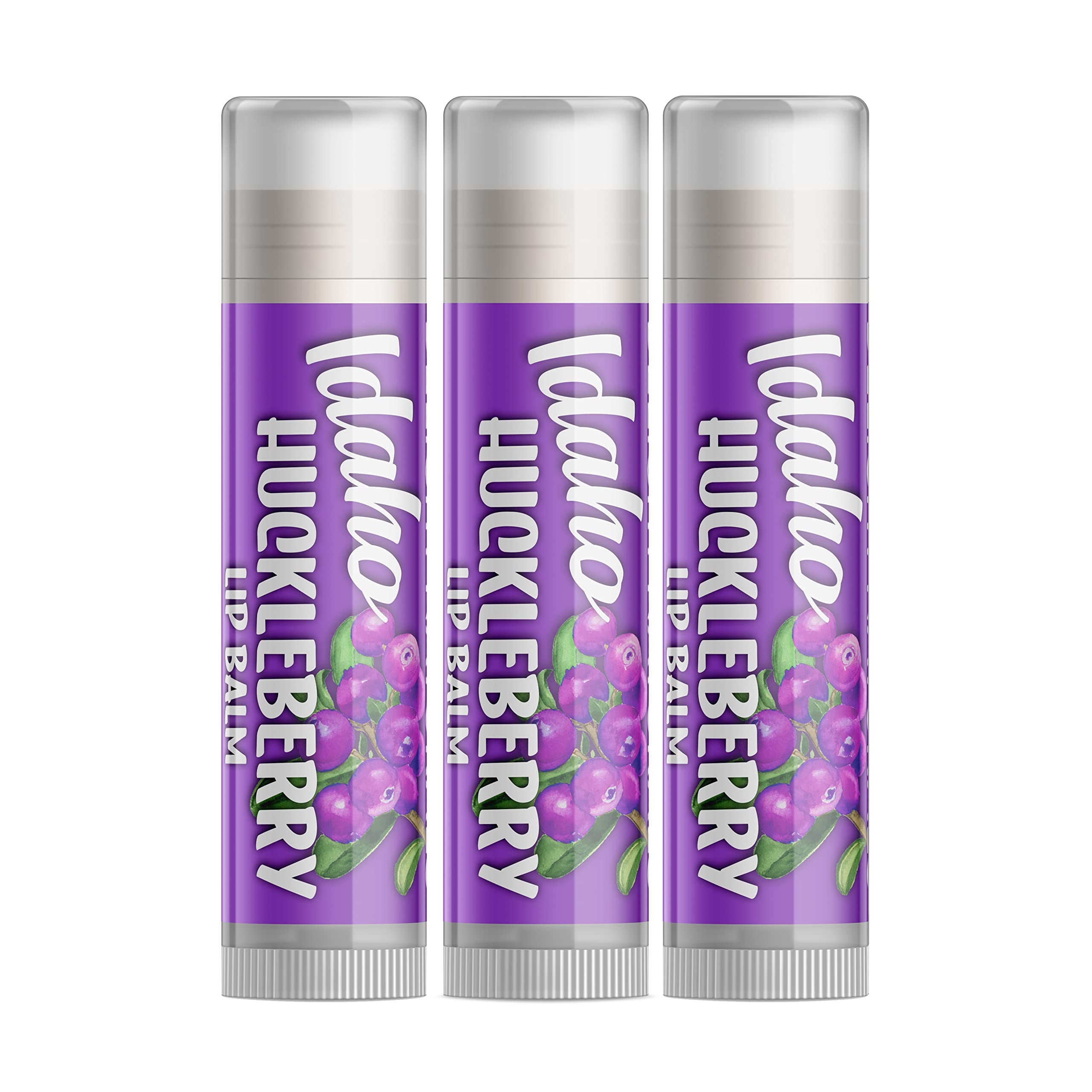 Amazon.com : Delight Naturals Idaho Huckleberry Lip Balm - Three Pack ...