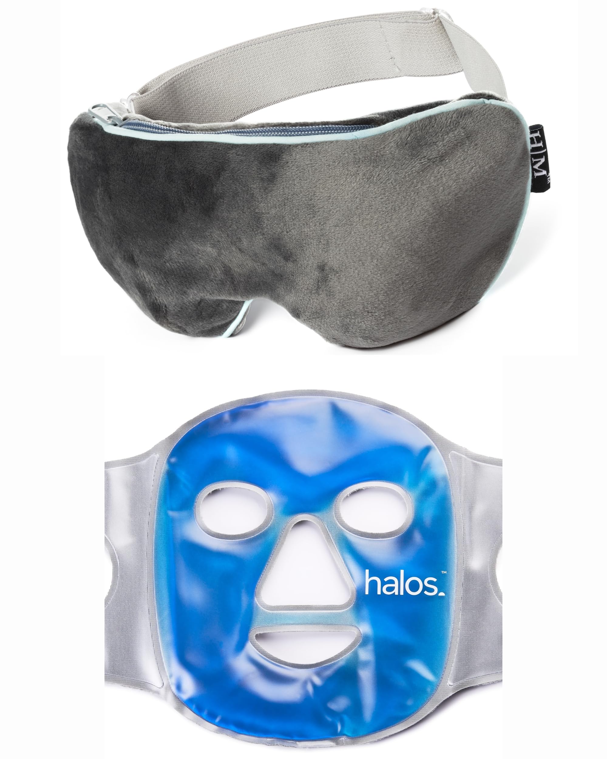 Amazon.com: Myhalos Heat Eye Mask & Ice Face Mask Bundle : Health ...