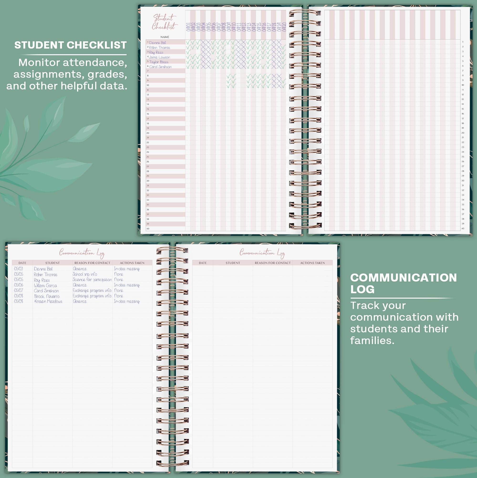 Snapklik.com : PLANBERRY Teacher Planner Undated School Year Plan Book ...