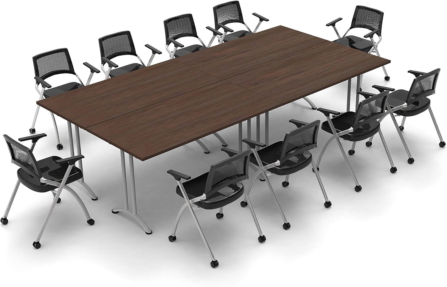Amazon.com: 10 Person Conference Tables Folding Meeting Seminar ...