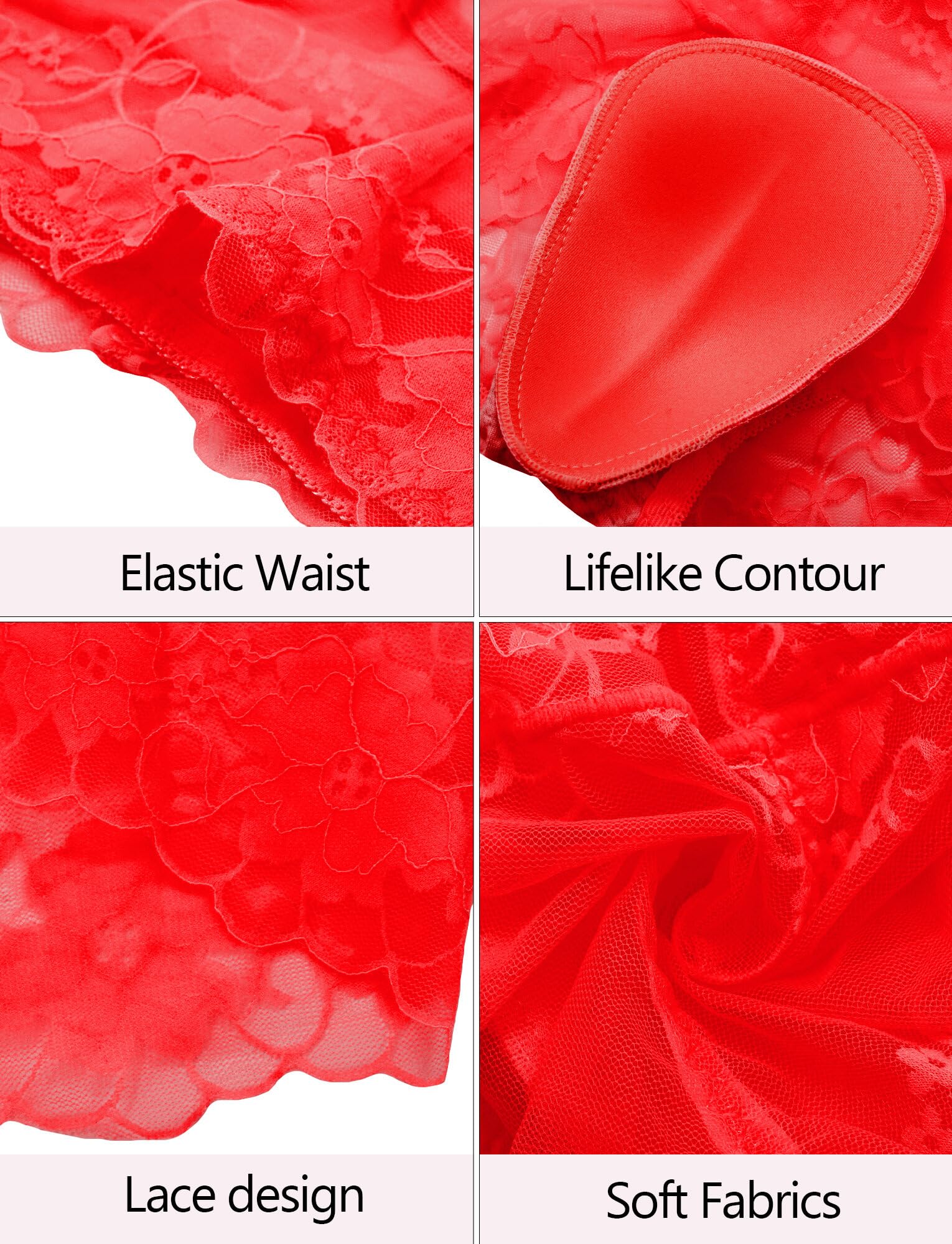 Snapklik.com : Men Hiding Gaff Lace Panties Sissy Briefs Tucking ...