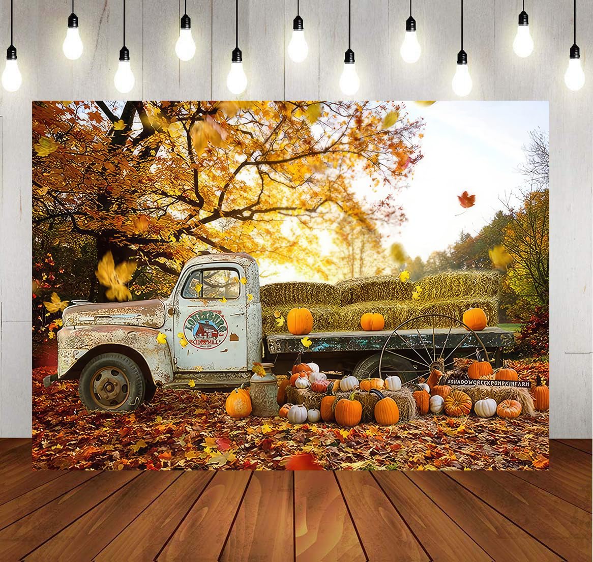 Thanksgiving Backdrop Fall Thanksgiving Photography Backdrop Rustic ...