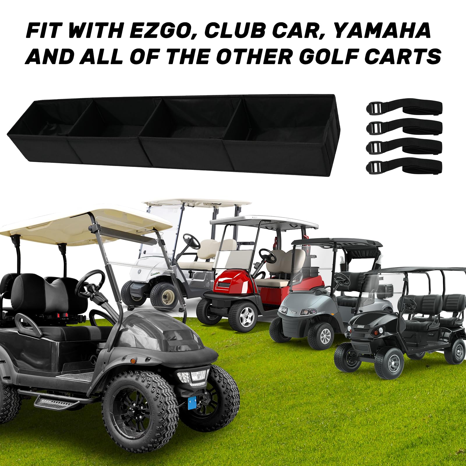 Snapklik.com : HANGKUNNEE Golf Cart Inner Front Storage Basket For EZGO ...