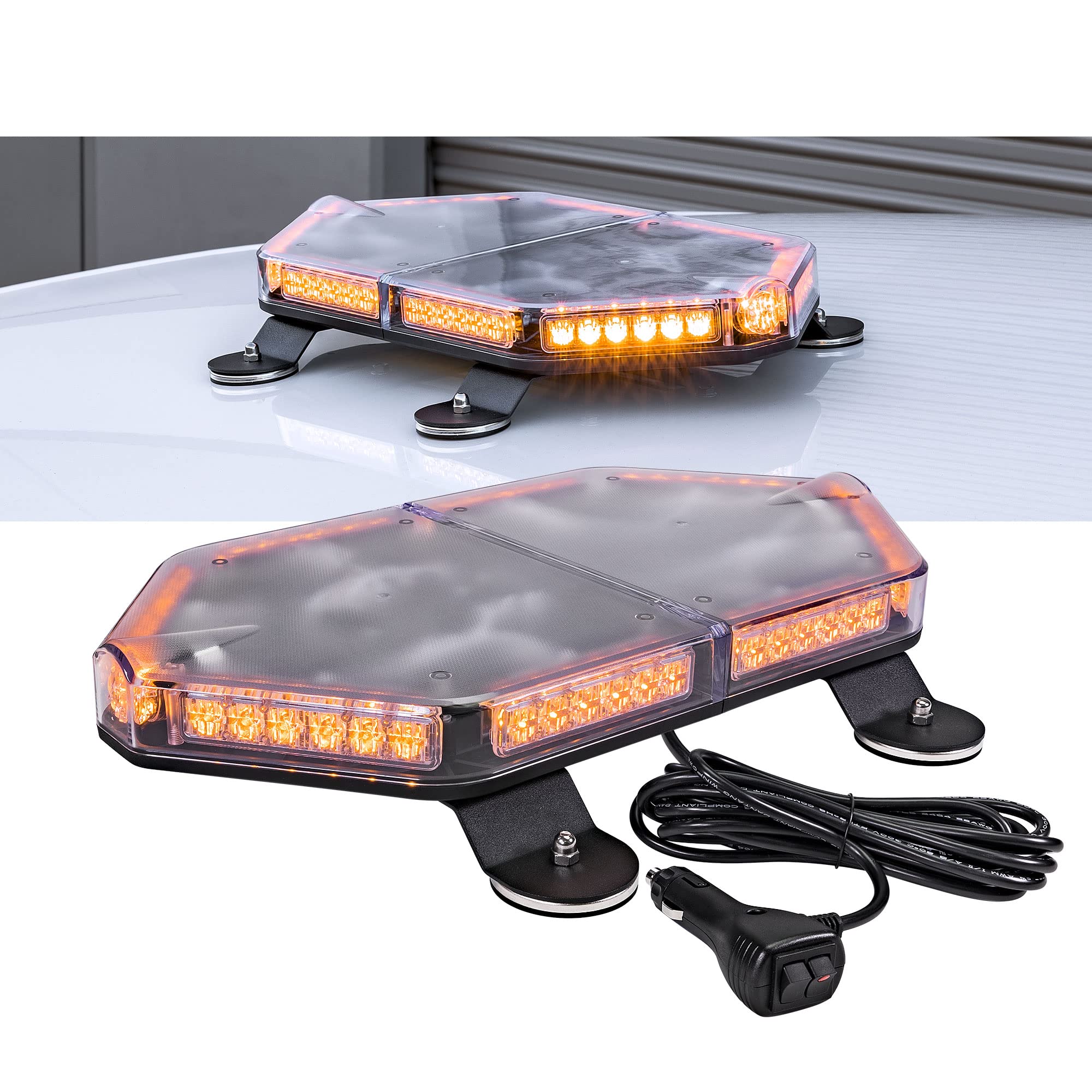 Amazon.com: LAMPHUS NanoFlare NFMB56 17" 12V 56W AMBER LED Strobe Mini ...